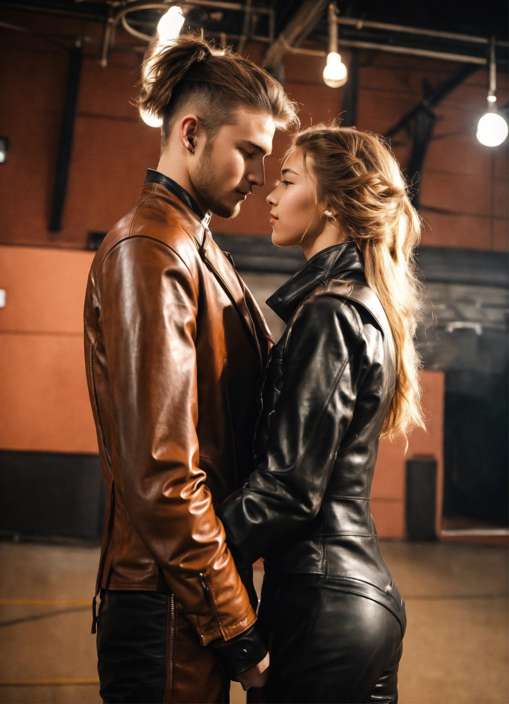 Lexica - The guy is a tall athlete. Girl with gorgeous hair. Very ...