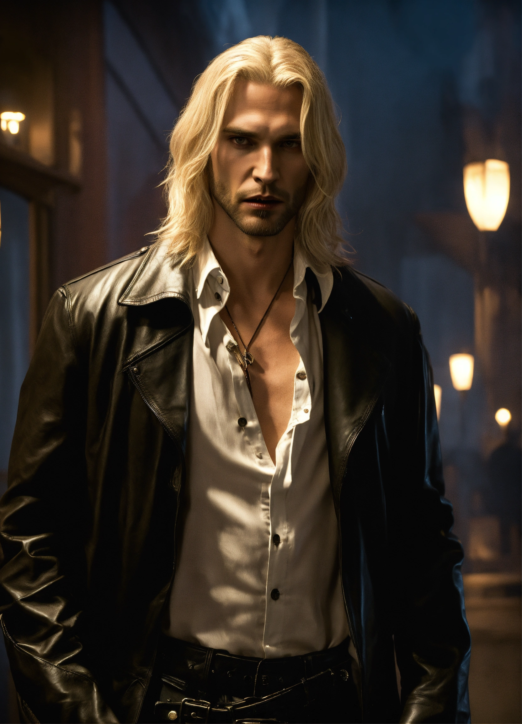 Lexica - A thin blond male Setite vampire faith preacher from Vampire ...