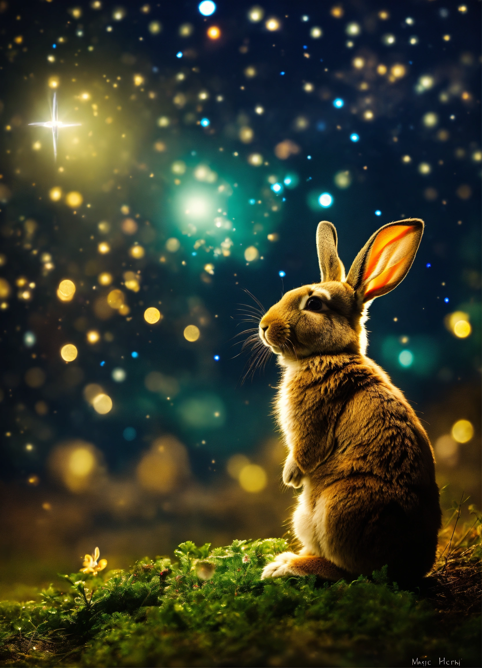 Lexica - Magic Good night fantasy rabbits photography
