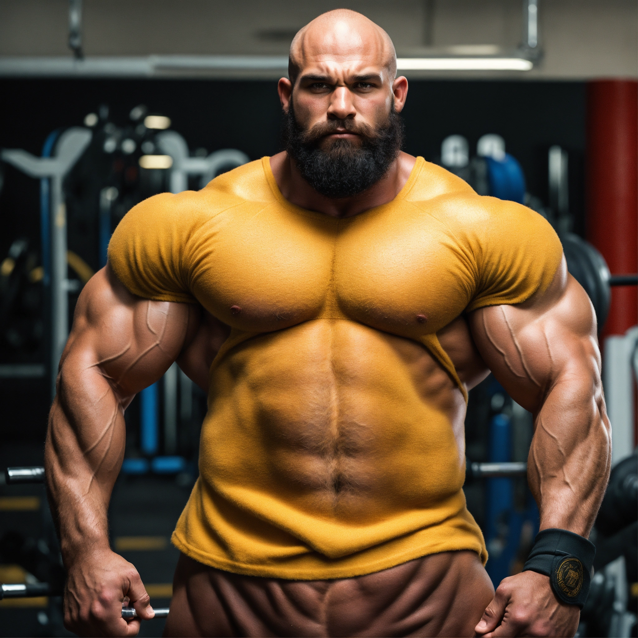 Lexica - 30-year-old hairy man with big muscles, Dhalsim from Street ...
