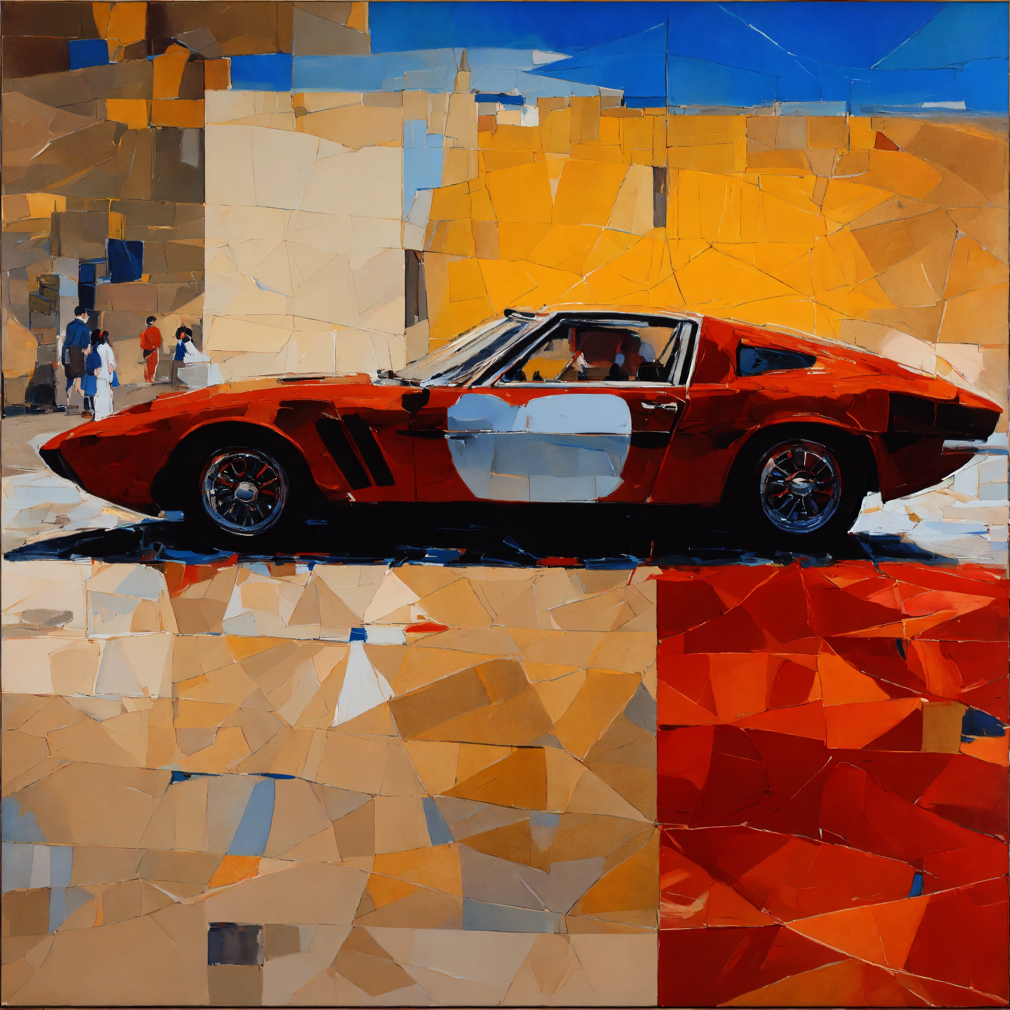 Lexica - Espagne, oil painting, transparent, in style, generative art ...