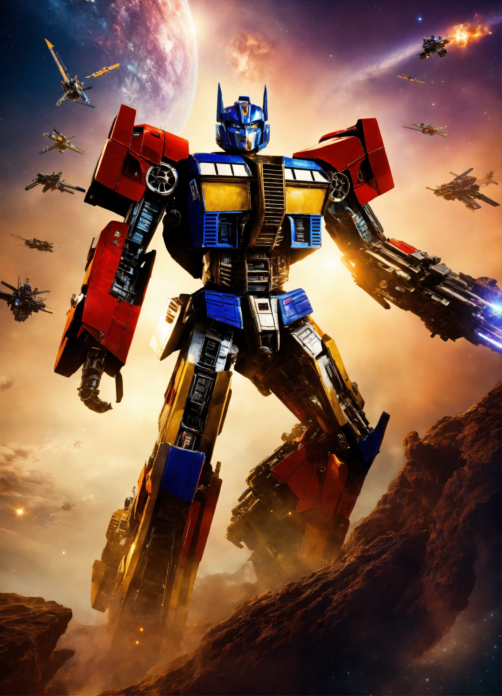 Lexica - Transformers flying in space