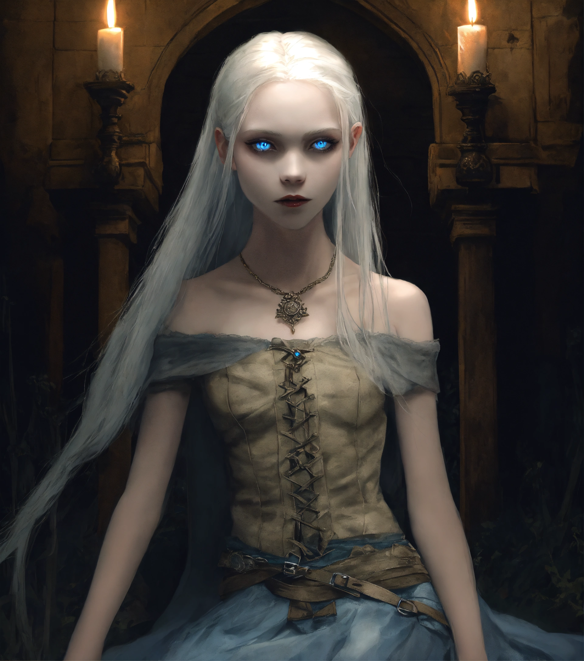 Lexica - Body portrait, sehr kindhaft deadly pale twelve year old ...