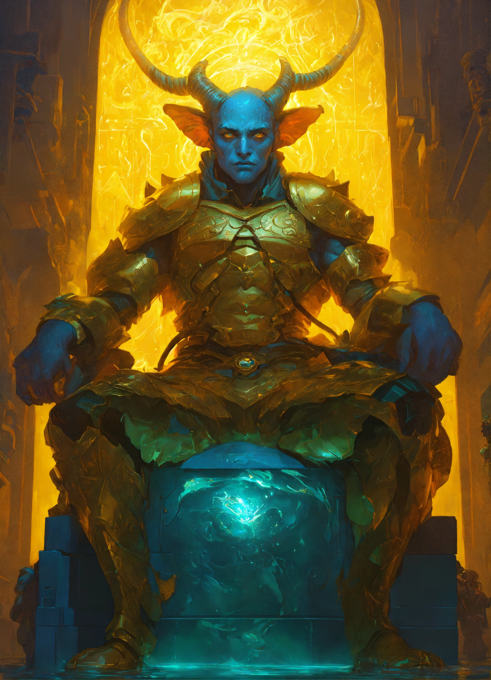 Lexica - Portrait of the chalcopyrite skulk daemon eater wearing water ...
