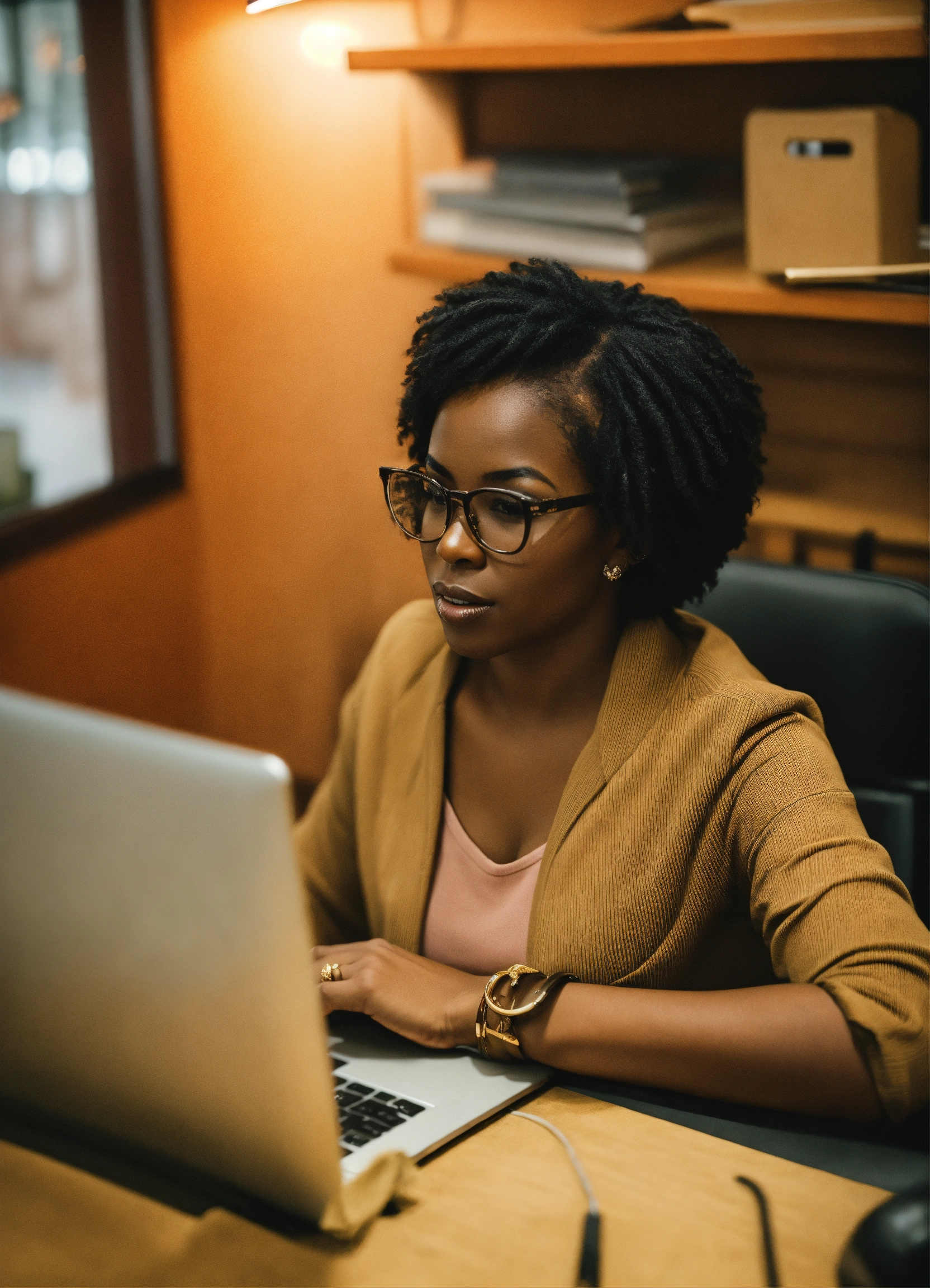 Lexica - Black woman working