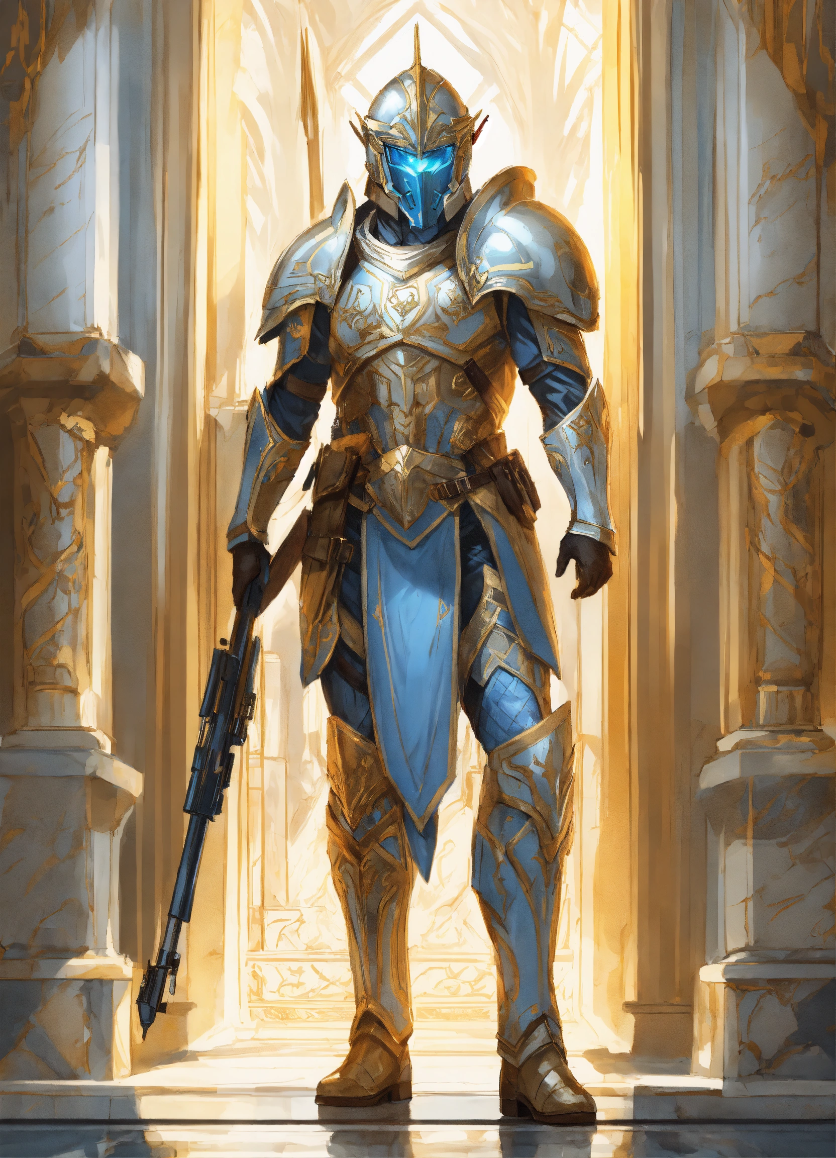 Lexica - Epic drawing of a full body of a high elf sci fi soldier ...