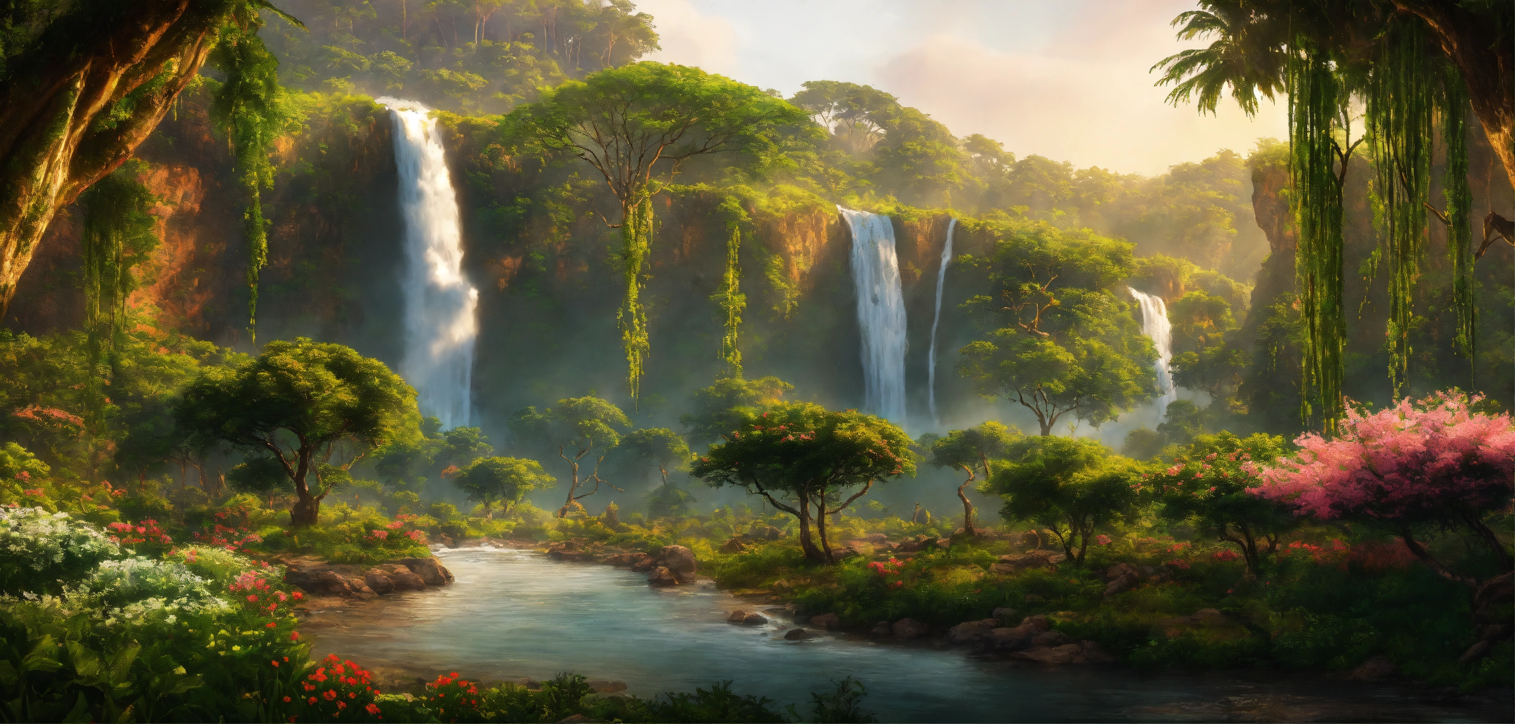 Lexica - View of a serene and majestic landscape of an African ...