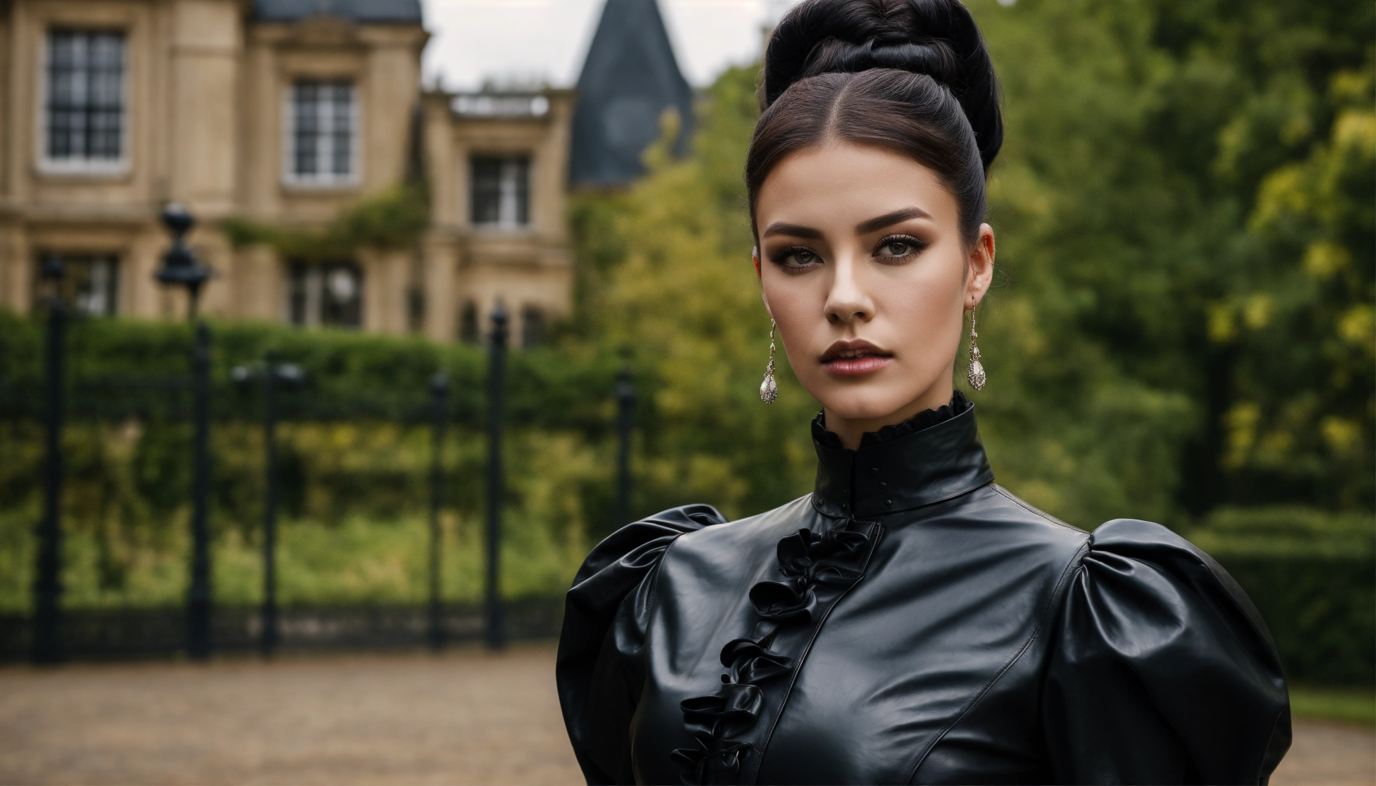 Lexica - Two stunning arrogant women fashion model, strict victorian ...