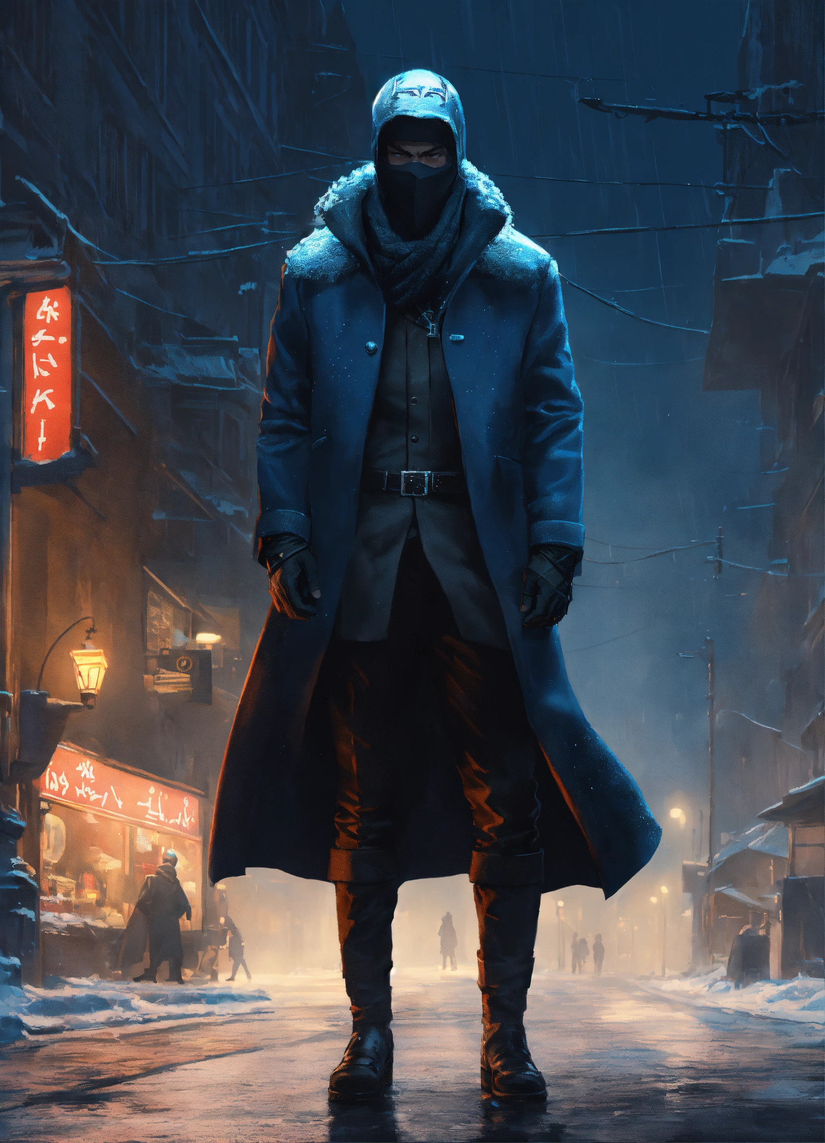 Lexica - "The image shows LIAR, a tall, thin male supervillain, with a ...