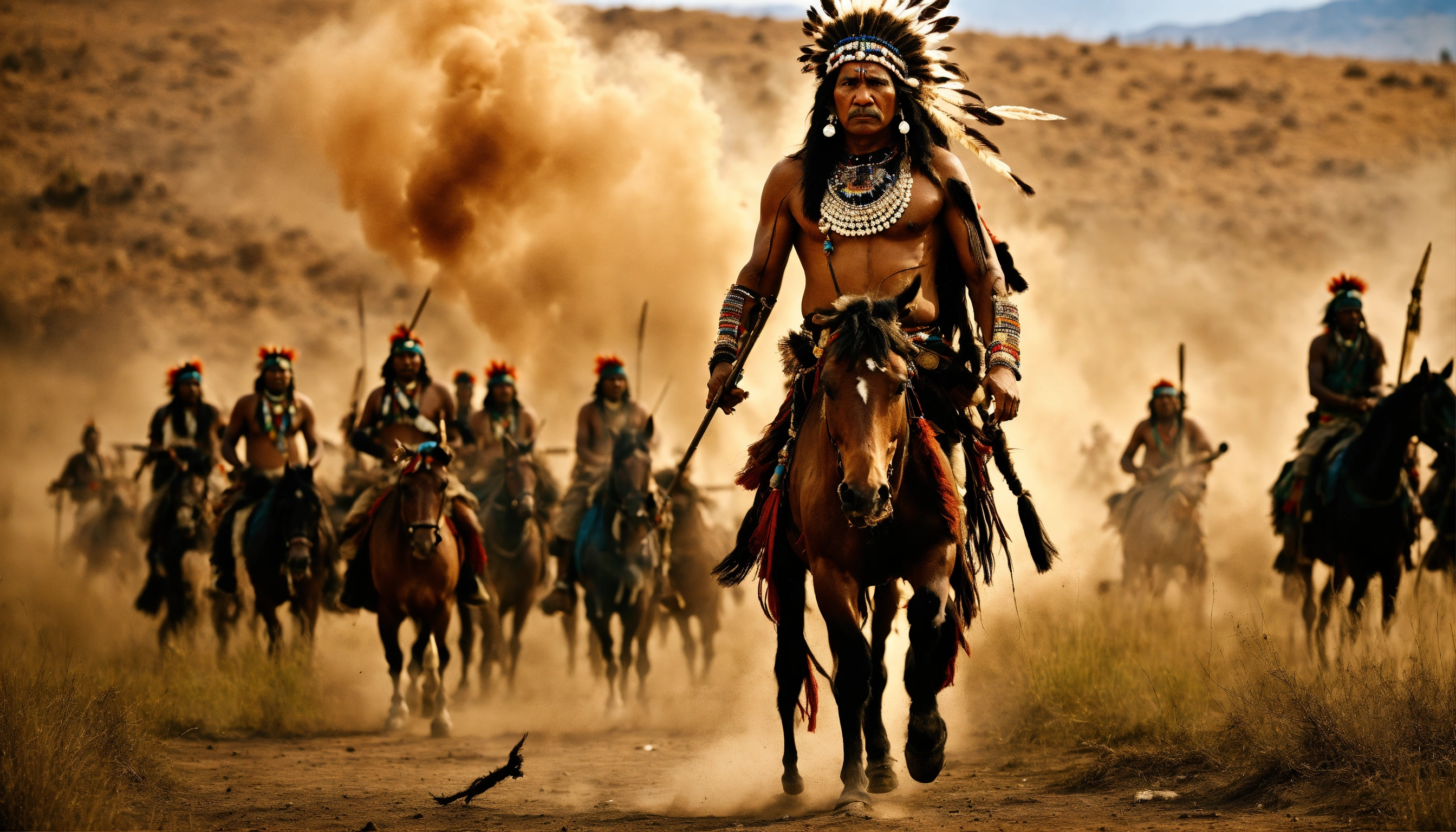 Lexica - Indian tribes. war. cinematic. real picture.