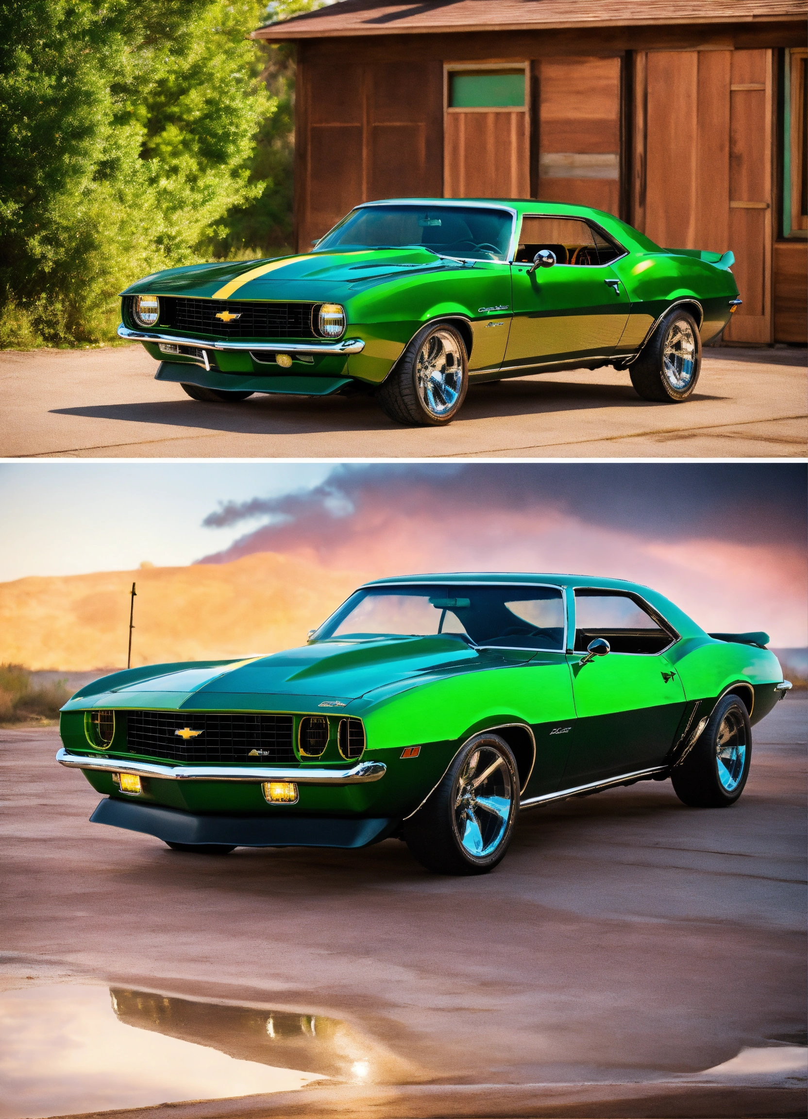 Lexica - A classic Chevrolet Camaro crafted with mahogany, that is an ...