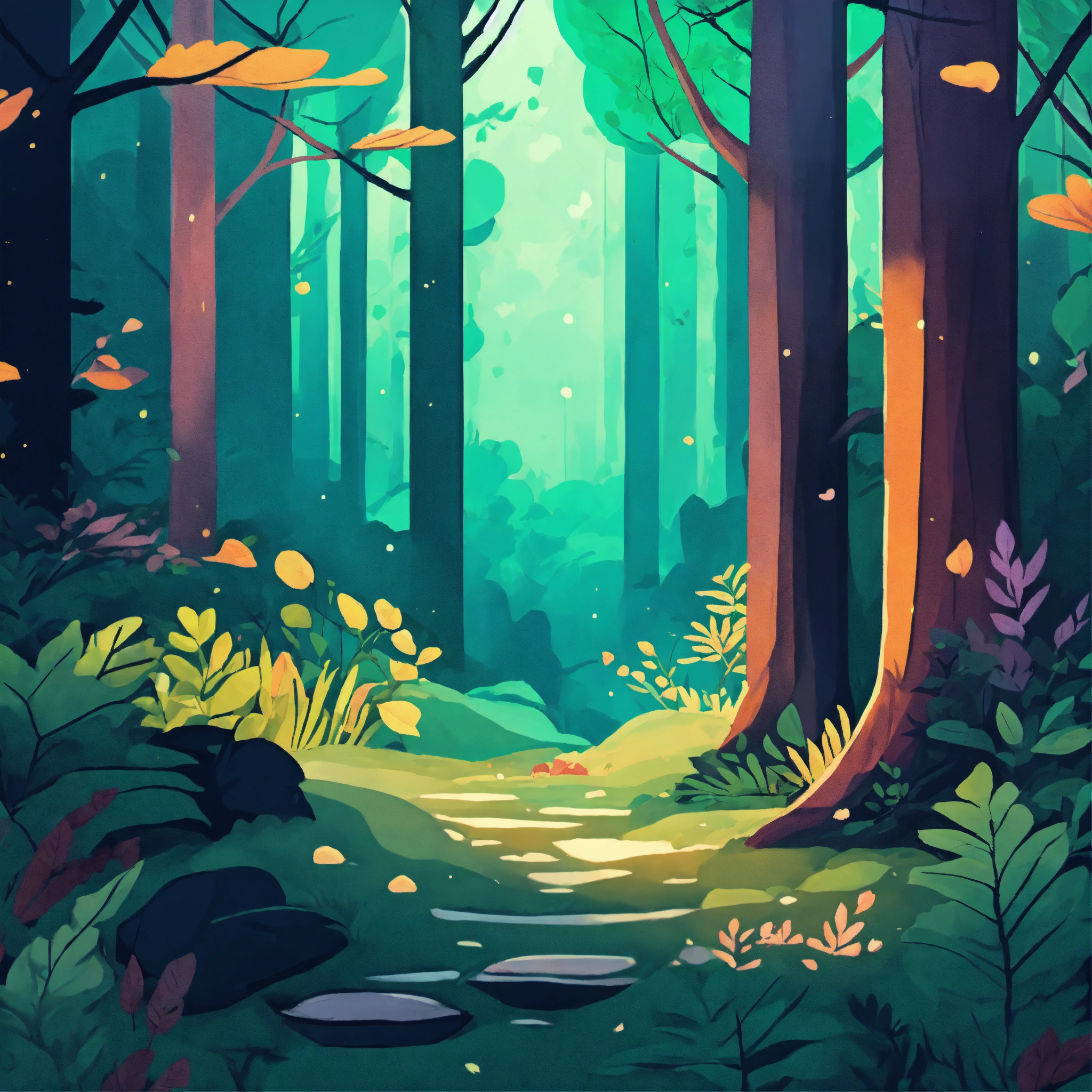 Lexica - Majestic forest beautiful nature scene. cozy webpage ...