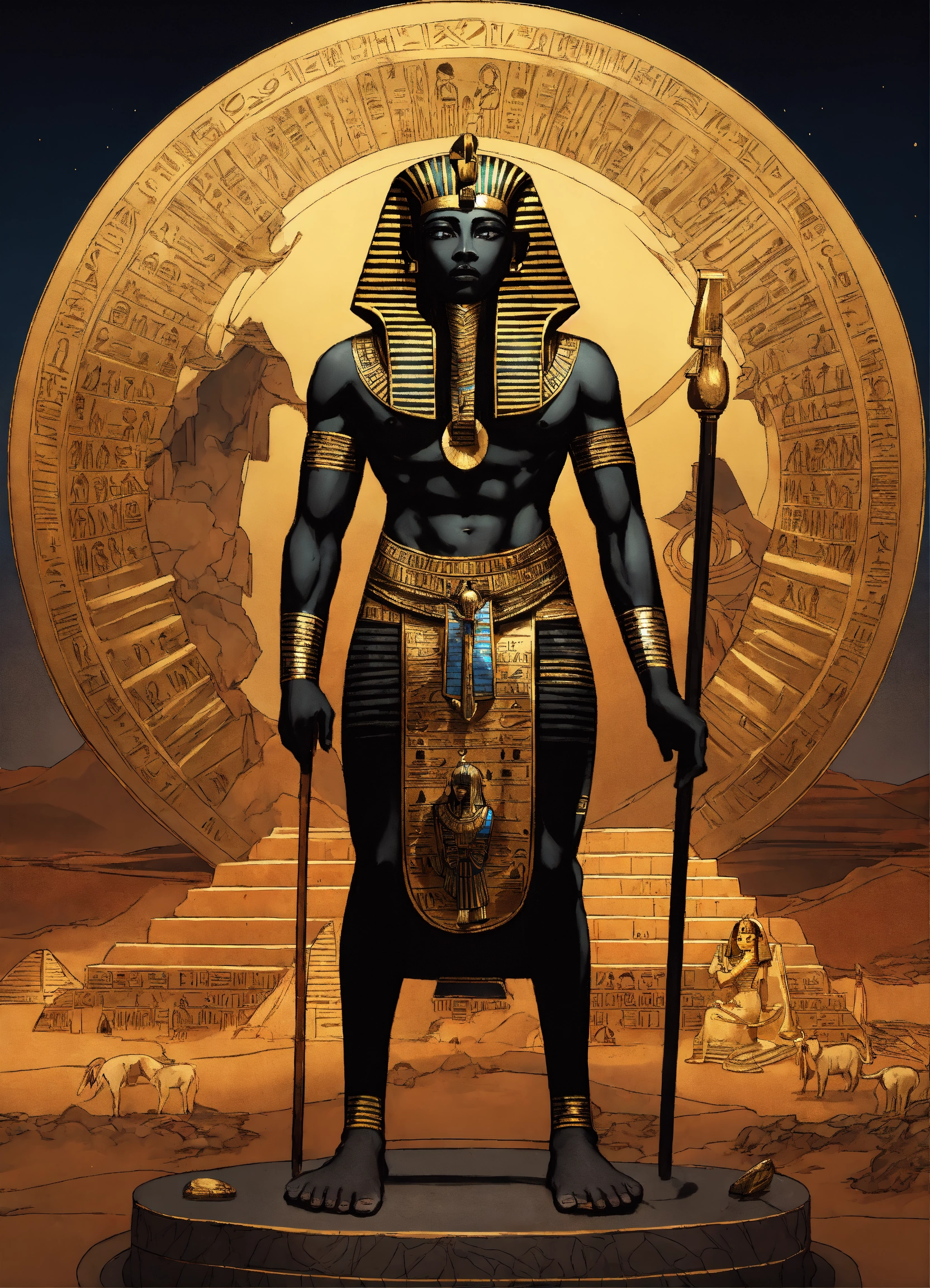 Lexica - Black Egypt, Black Egyptian gods worshipped, depiction of ...