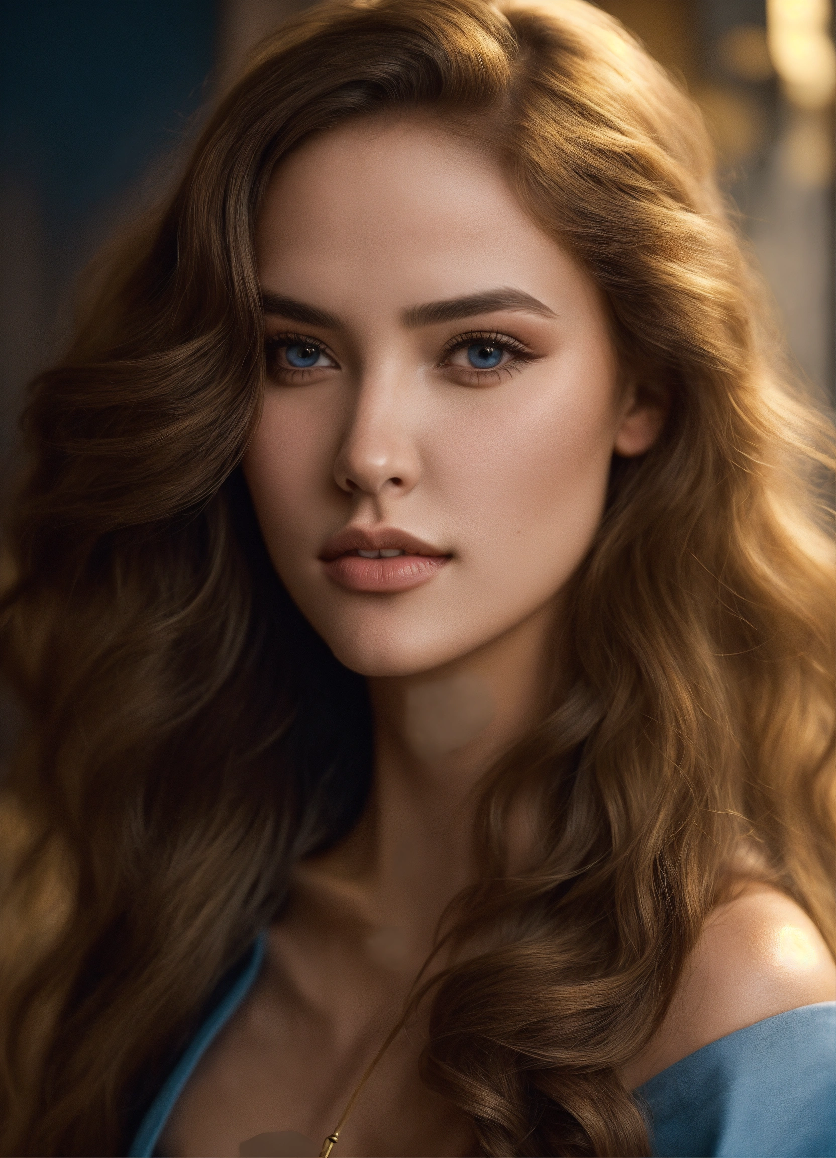 Lexica - Devastatingly beautiful, with the same golden-brown hair and ...