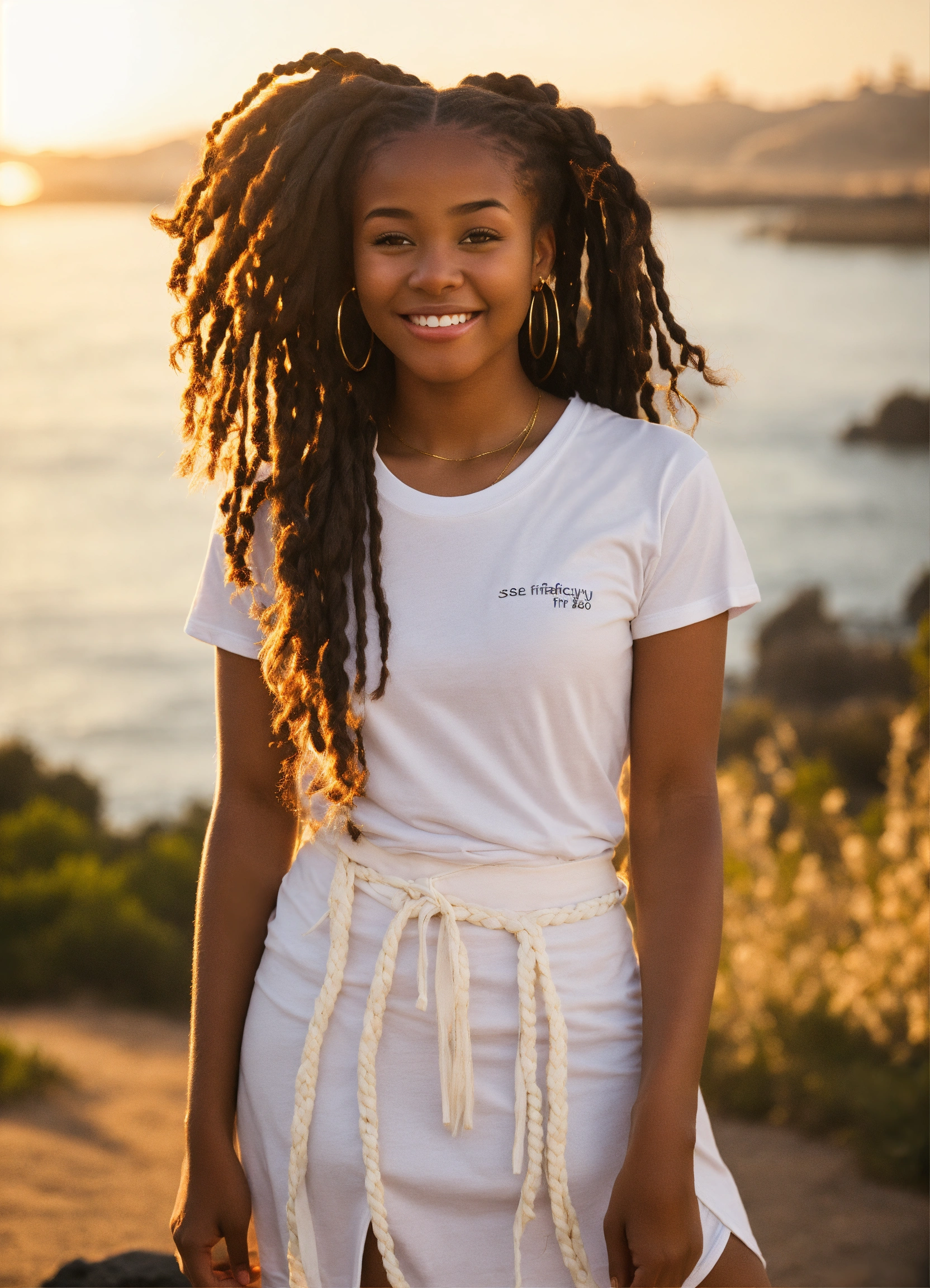 Lexica - Knees up photo of one happy 20 yr old black female model who ...