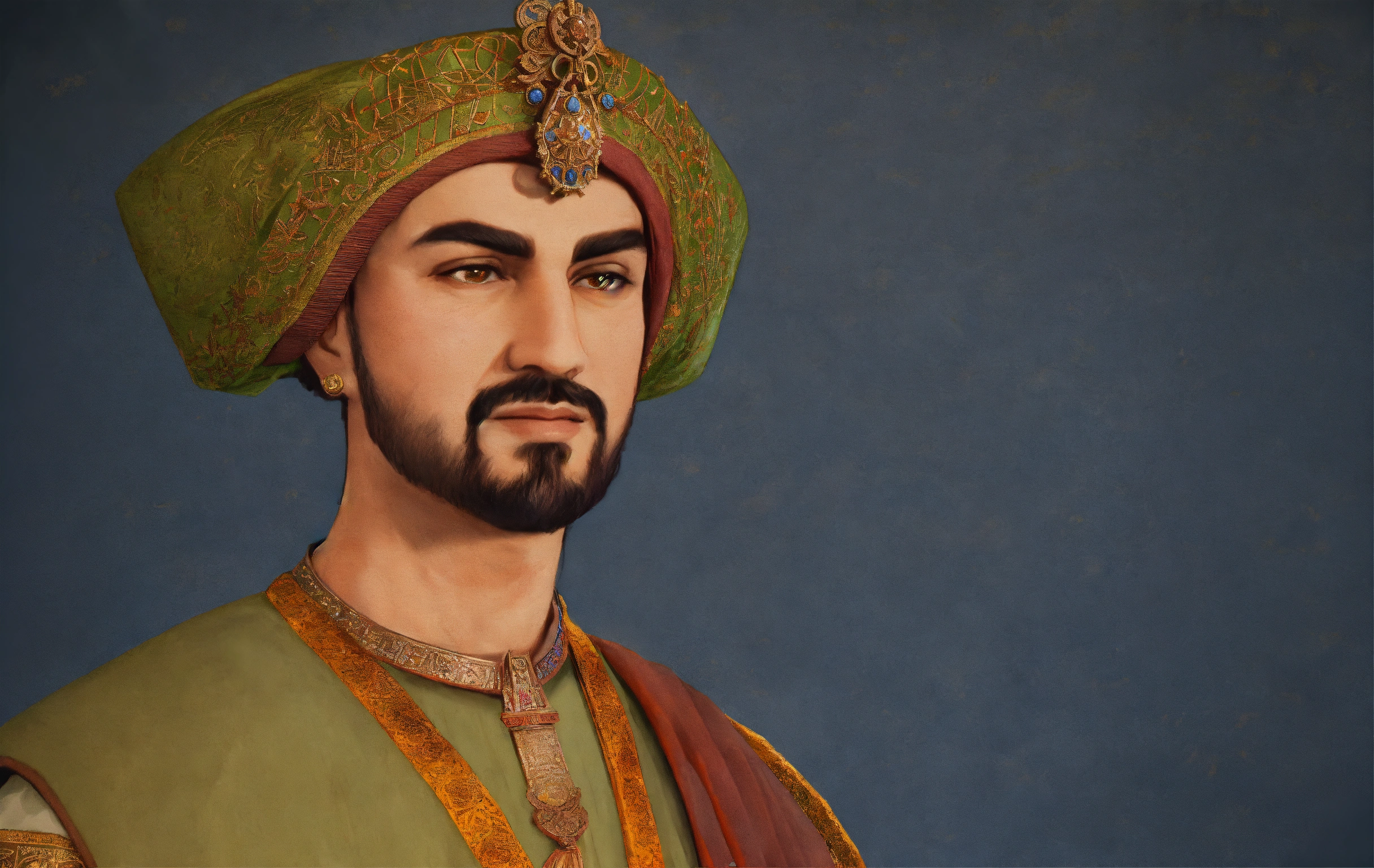 Lexica - Portret, 5k,cinematic, epic, realistic, Zahir ad-din Muhammad ...