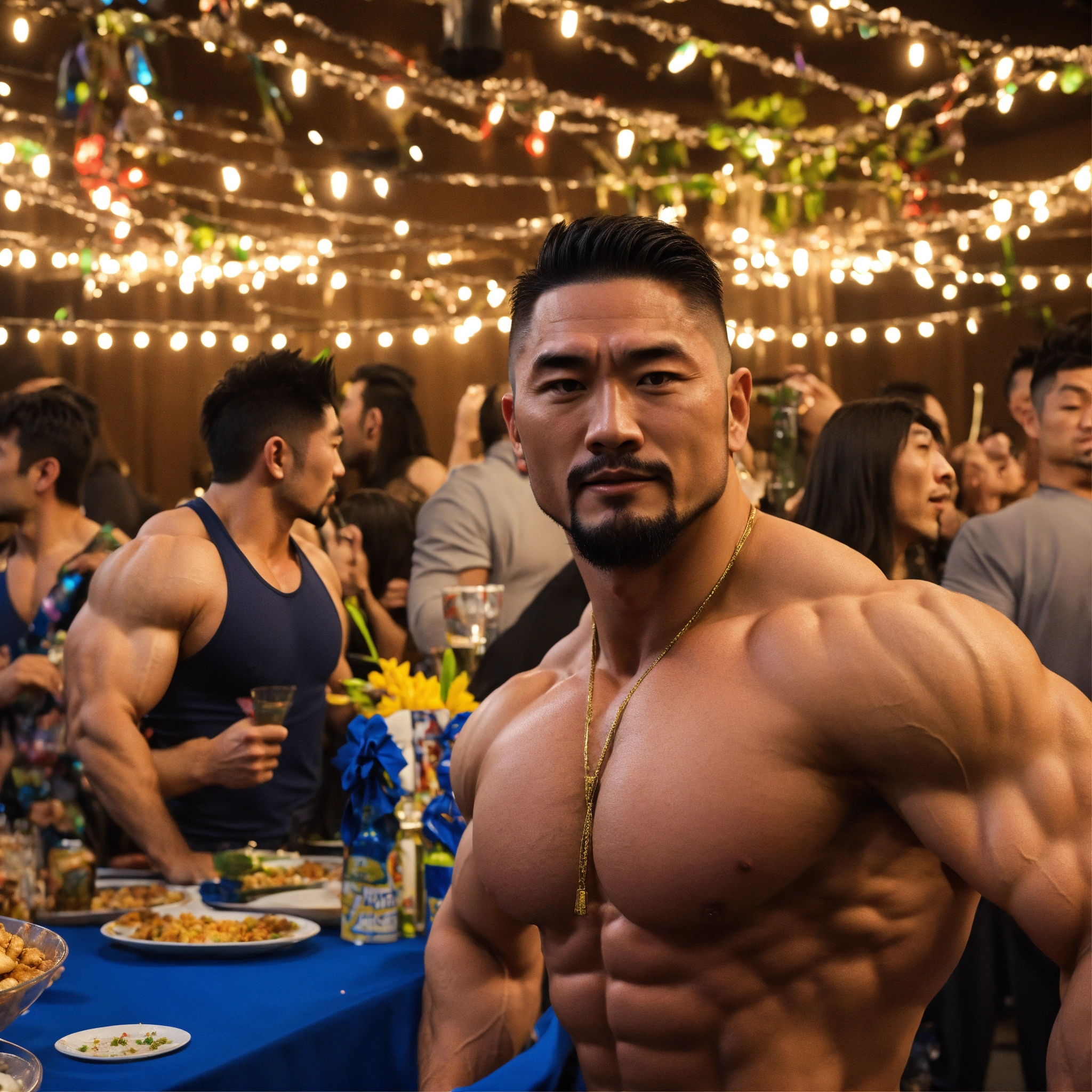 Lexica - 30-year-old man with big muscles, big bodybuilder, body like a ...