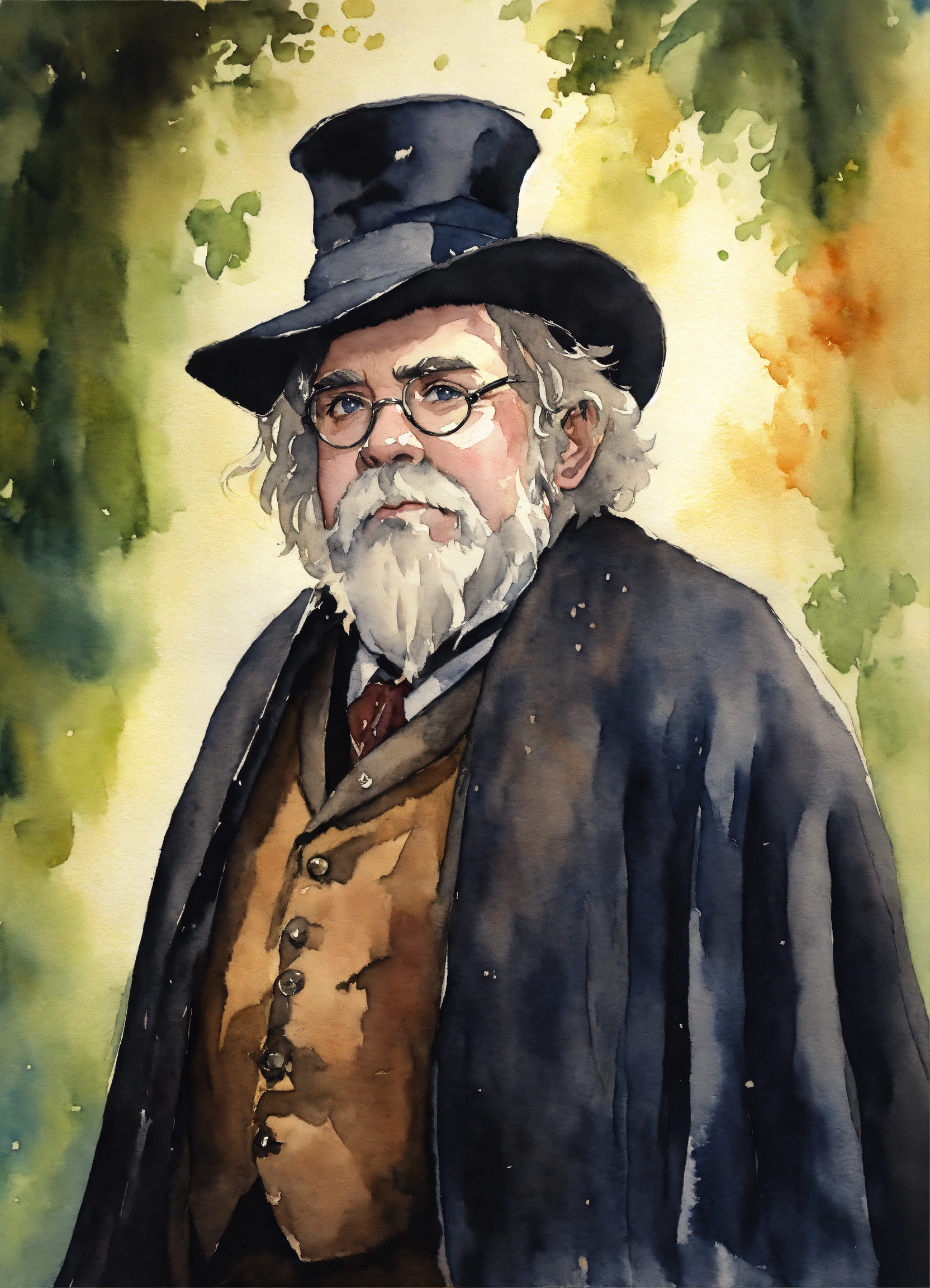 Lexica - Filius Flitwick, watercolor
