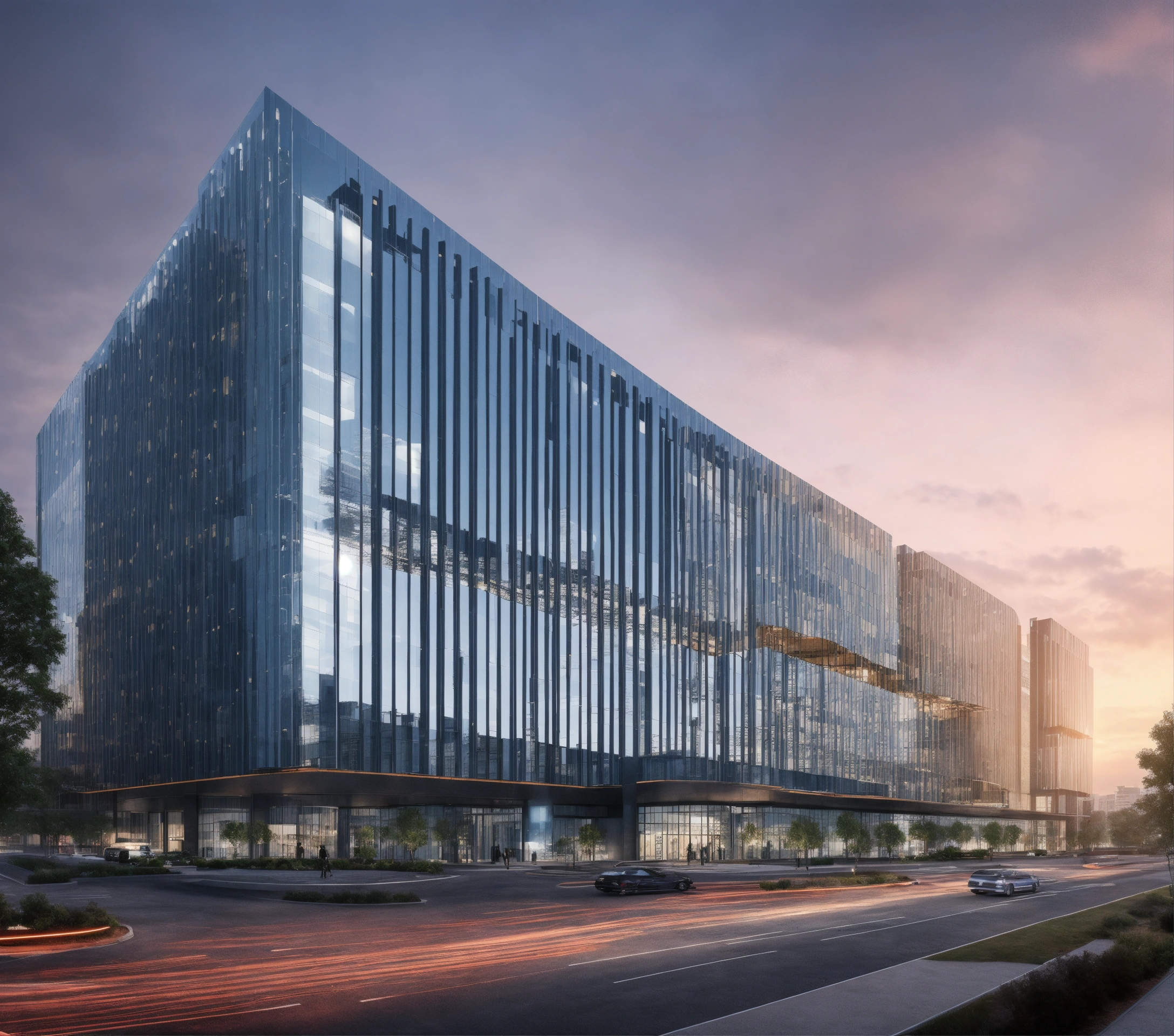 Lexica - Large scale office building in futuristic design