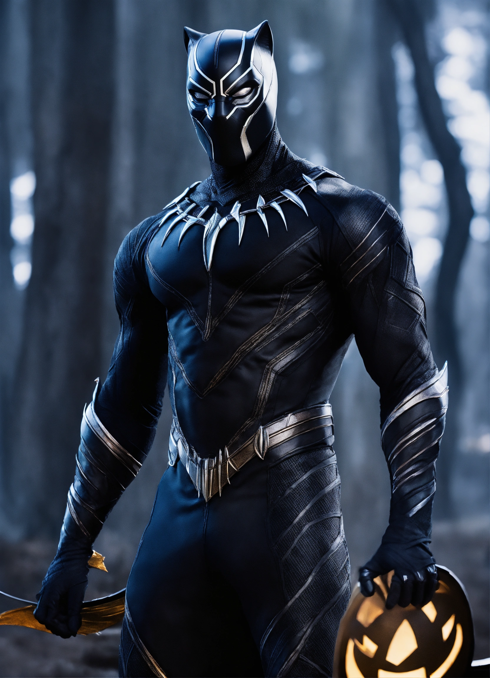 Lexica - Jack the skellington as black panther