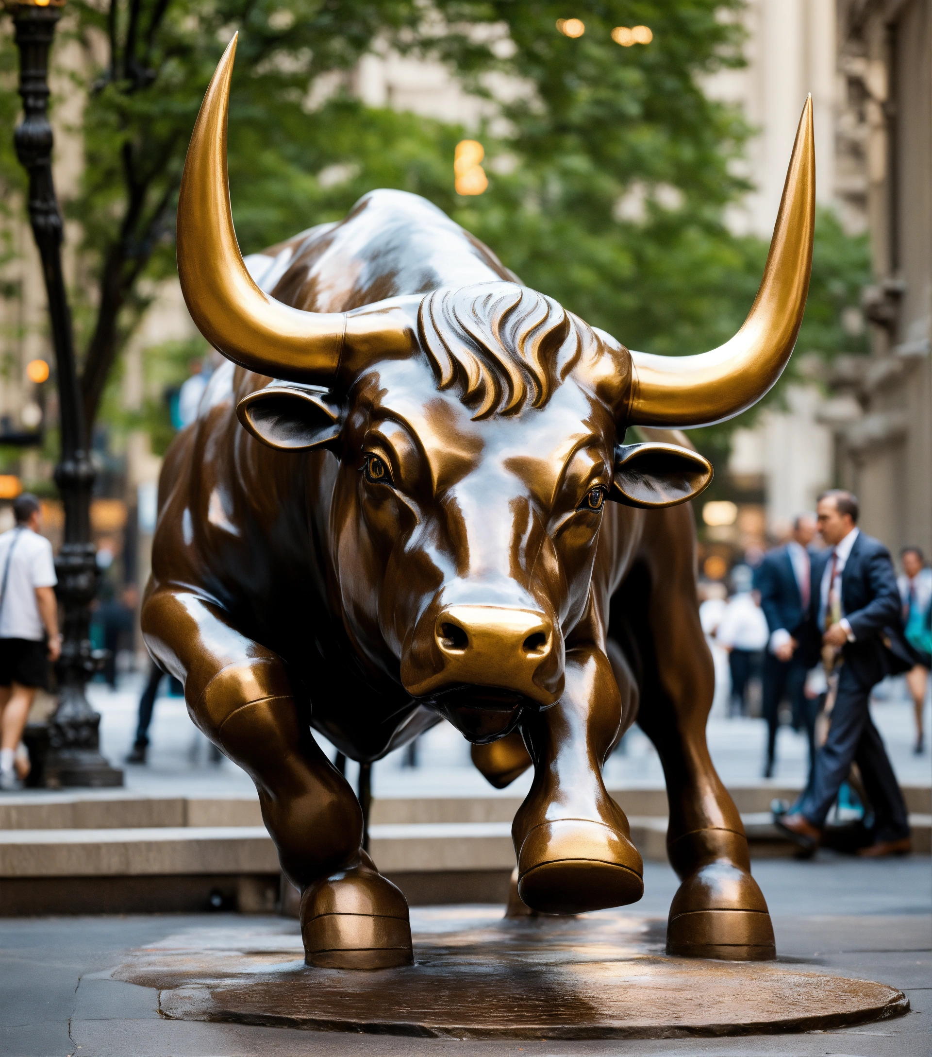 Lexica - Wall Street bull sculpture