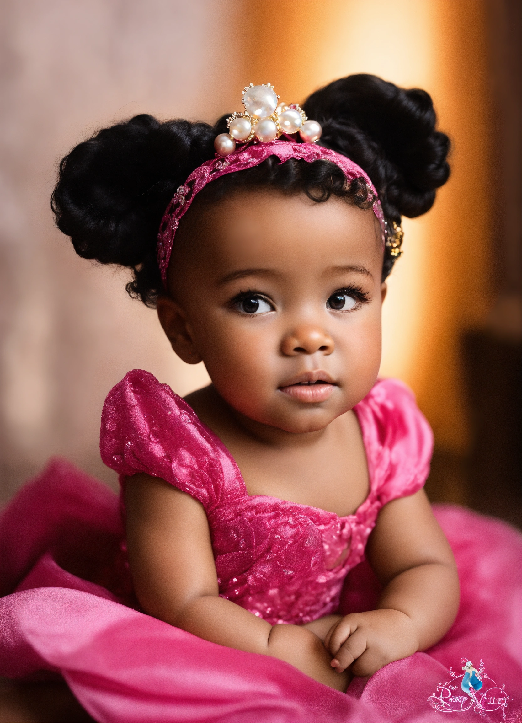 Lexica - Baby Disney princesses, African American, realistic, authentic