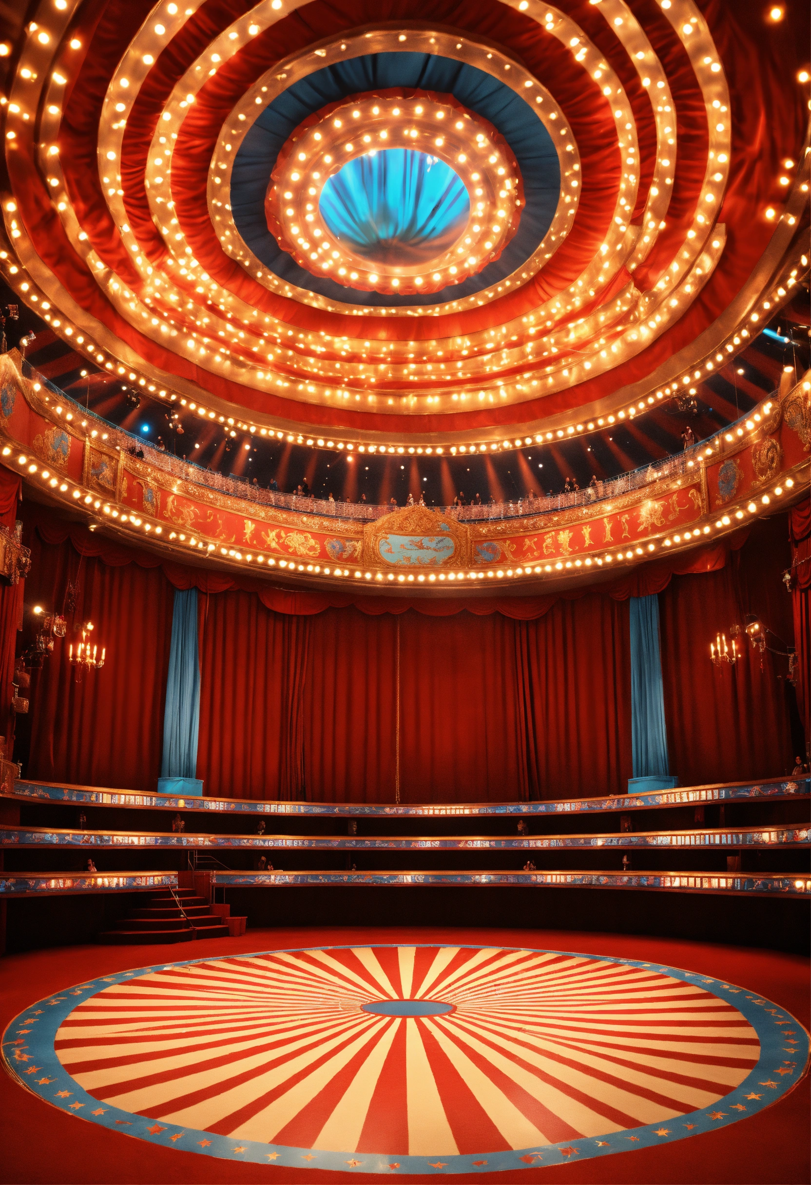 Lexica - A giant stage, circus style, edgy art, 8K, highly detailed ...