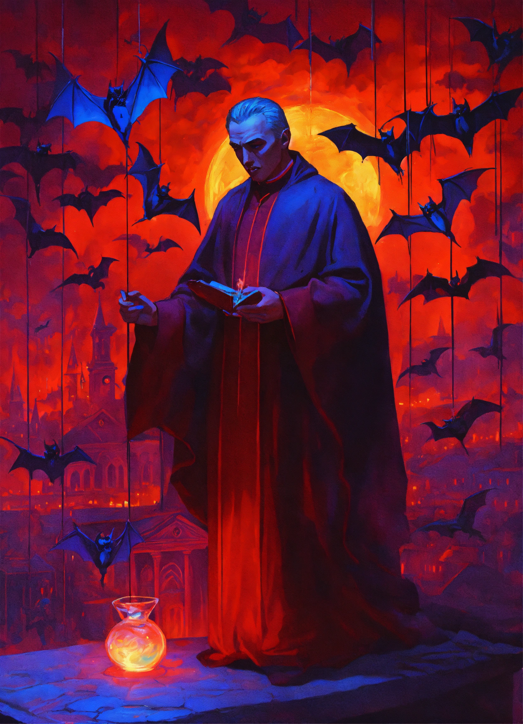 Lexica - ALL glassblowing superrealism style urban vampire STYLE Priest ...