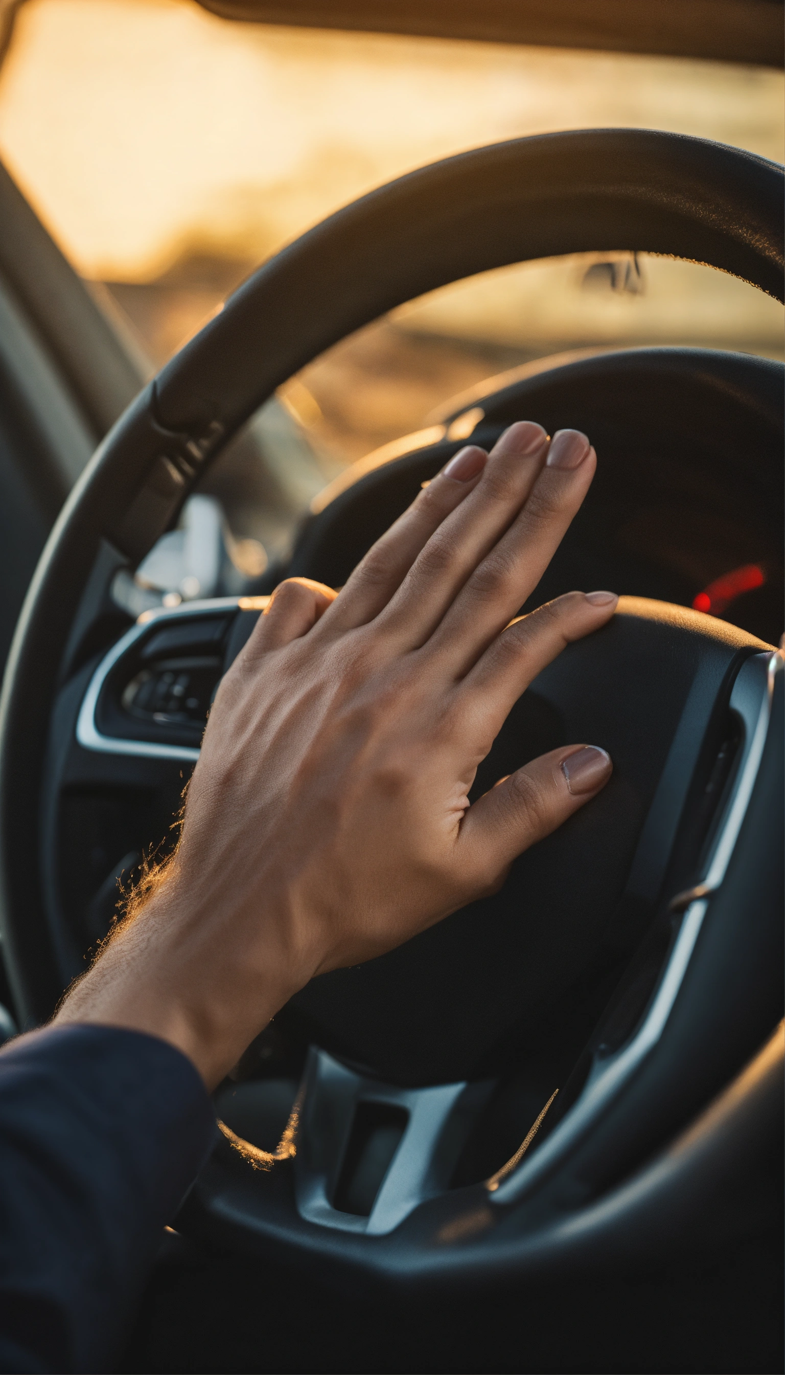 Lexica - A man’s greasy hands with unclipped nails on steering wheel of ...