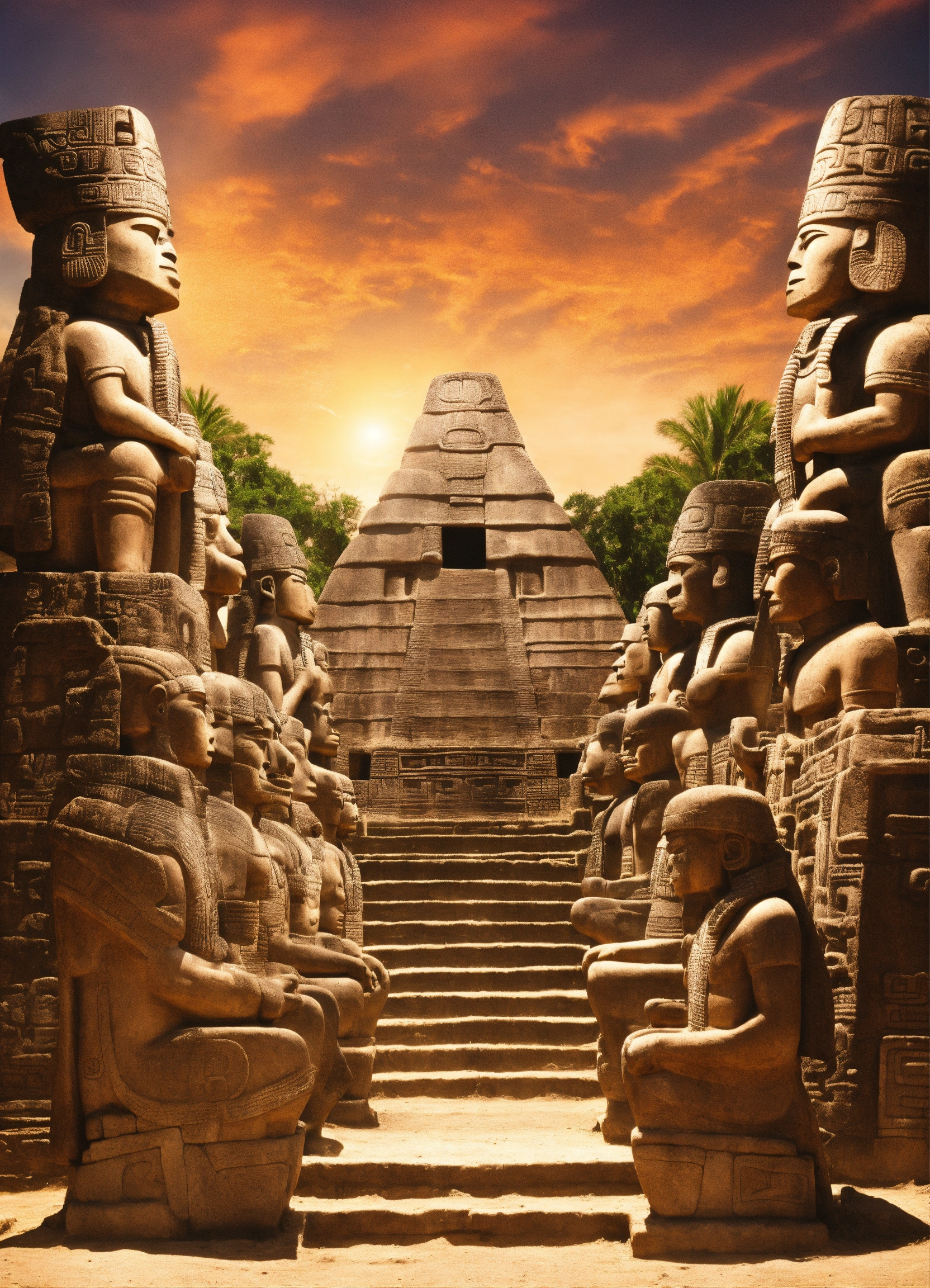 Lexica - Olmec people praying to the aliens