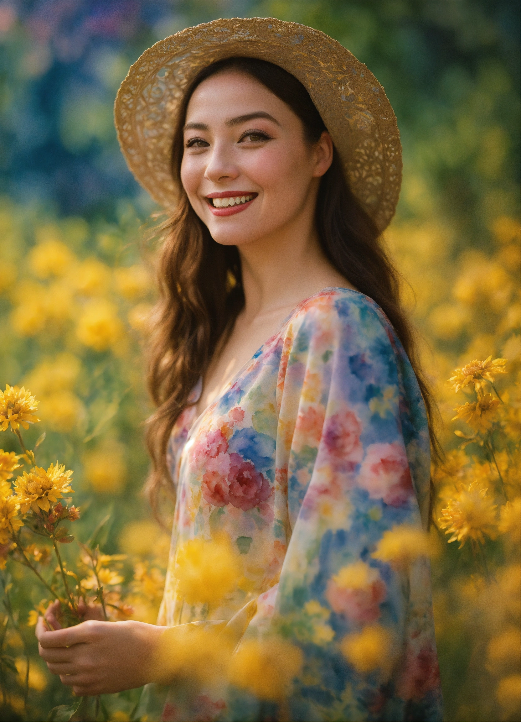 Lexica - Pure happiness, laughing, on a woman’s face, Beautiful ...