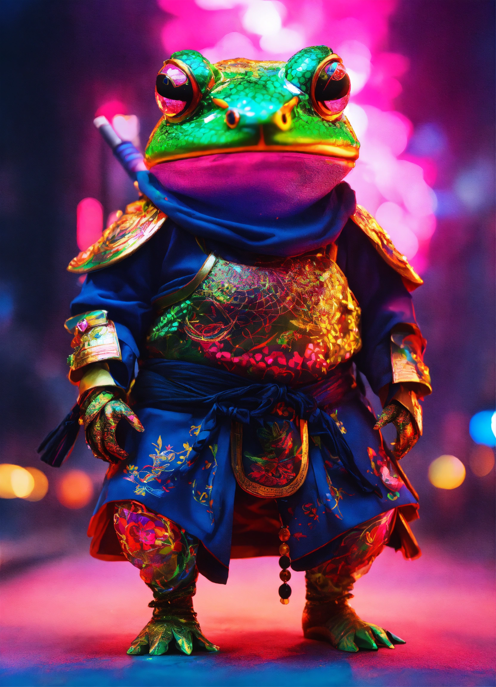 Lexica - Photorealistic Fashion Full body portrait A toad made out of a ...