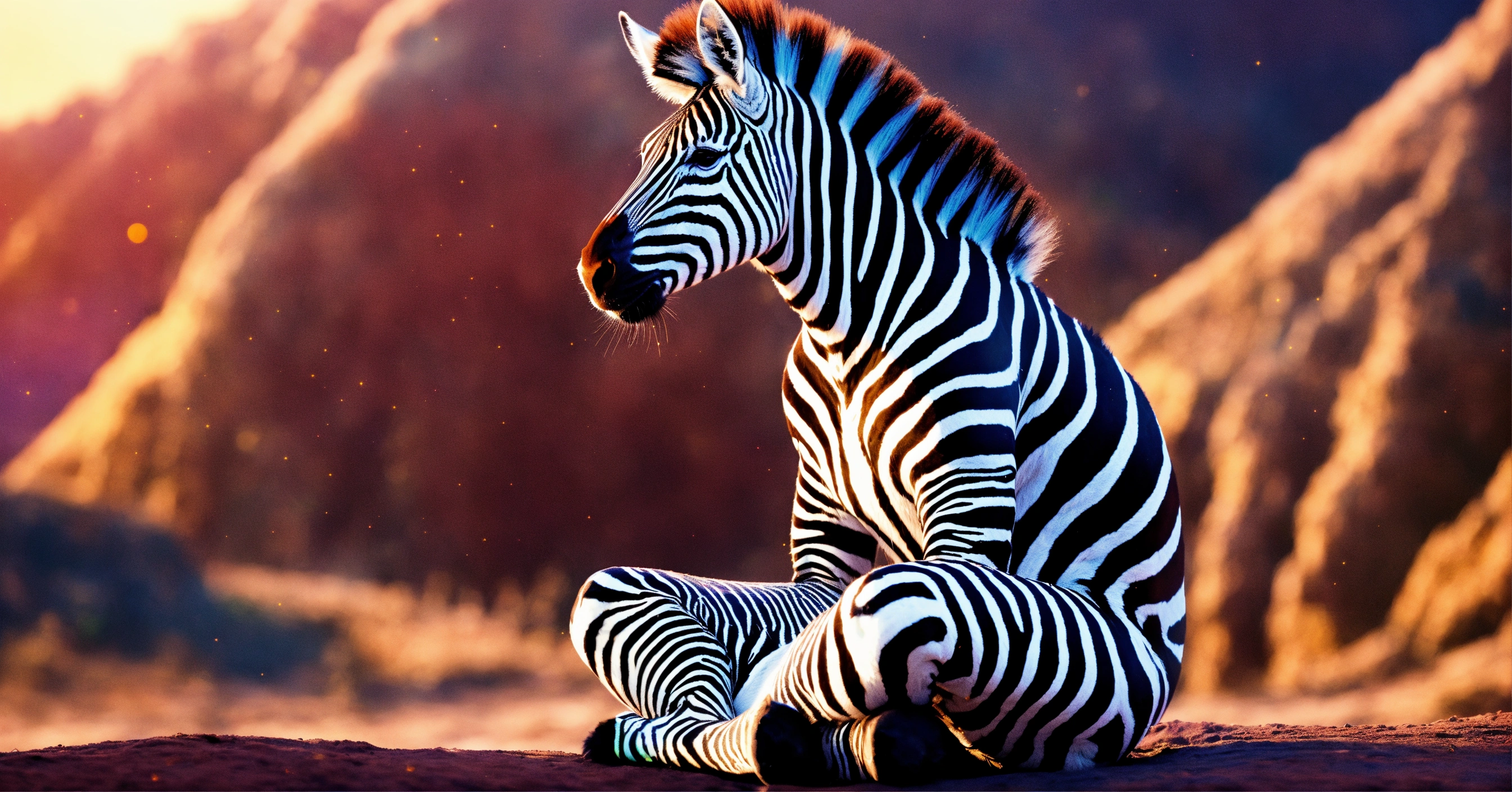 Lexica - Zebra character in meditation, relaxation, light music ...
