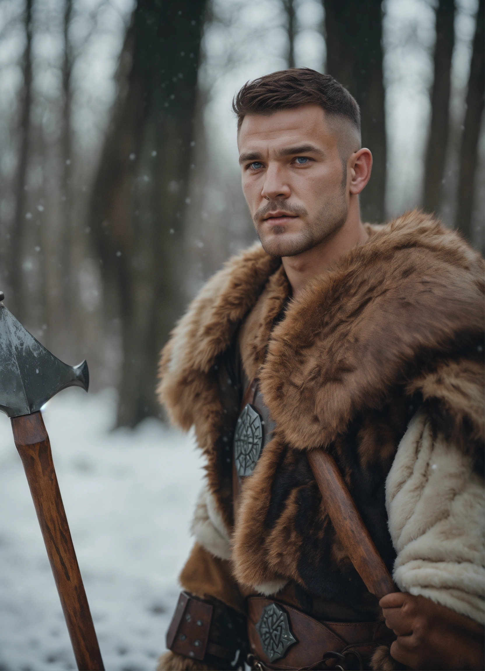 Lexica - Germanic barbarian man with a pointed nose and small ears. He ...