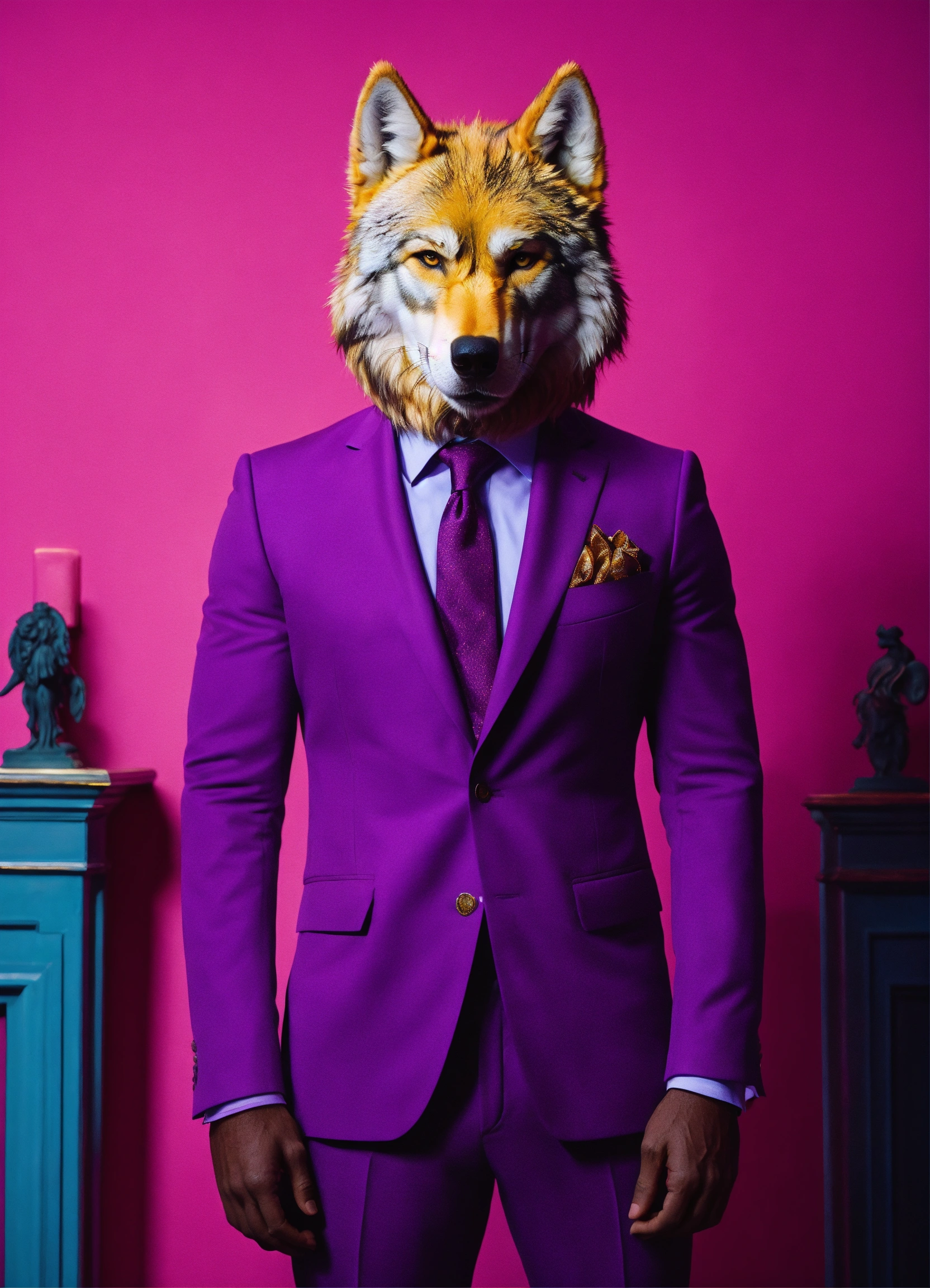 Lexica - Award - Winning Cinematic Still of wolf-Headed body guard ...