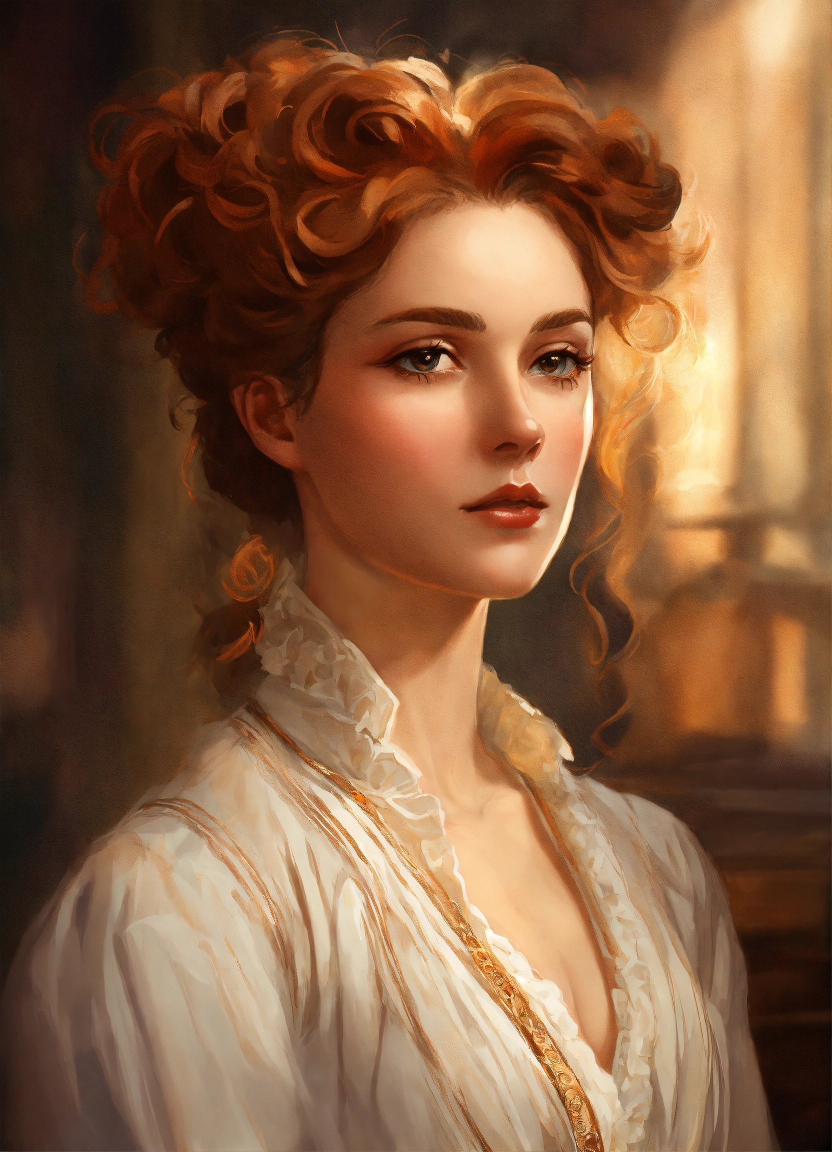 Lexica - Digital art portrait of an Edwardian, rich British aristocrat ...