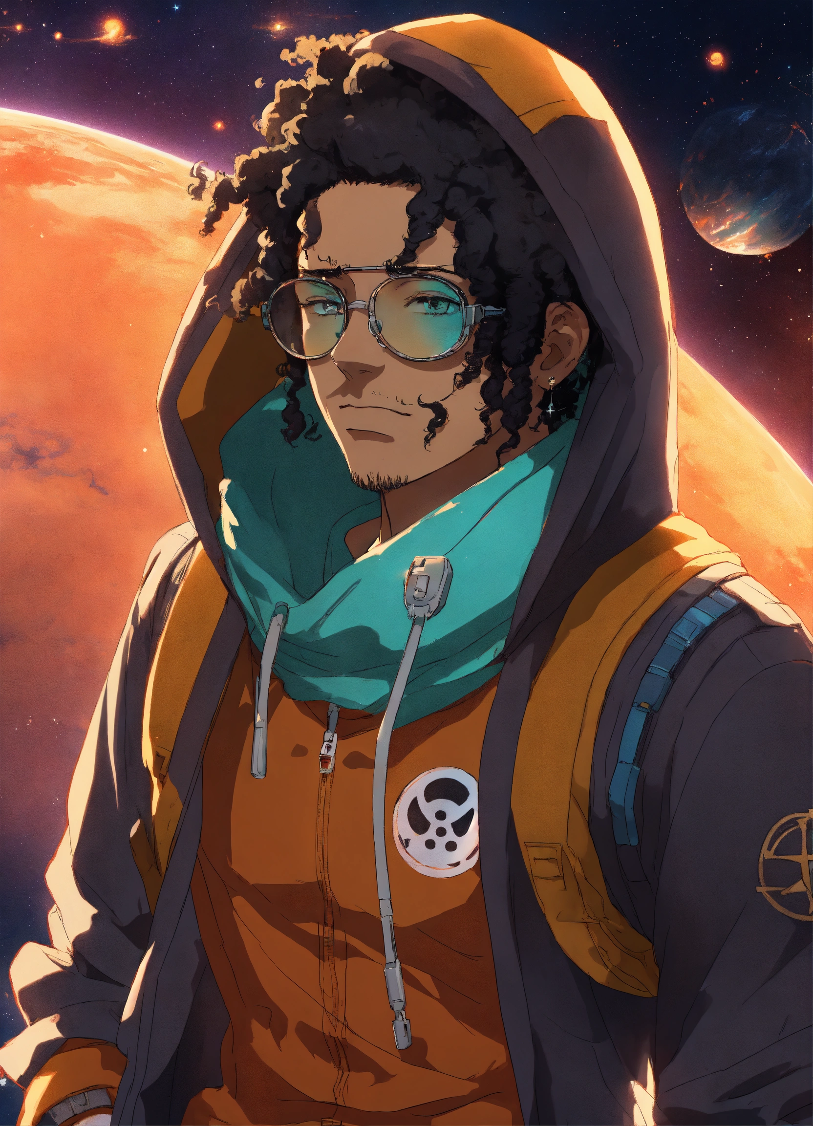 Lexica - Profile image of a cyberpunk anime character wearing a hoodie ...