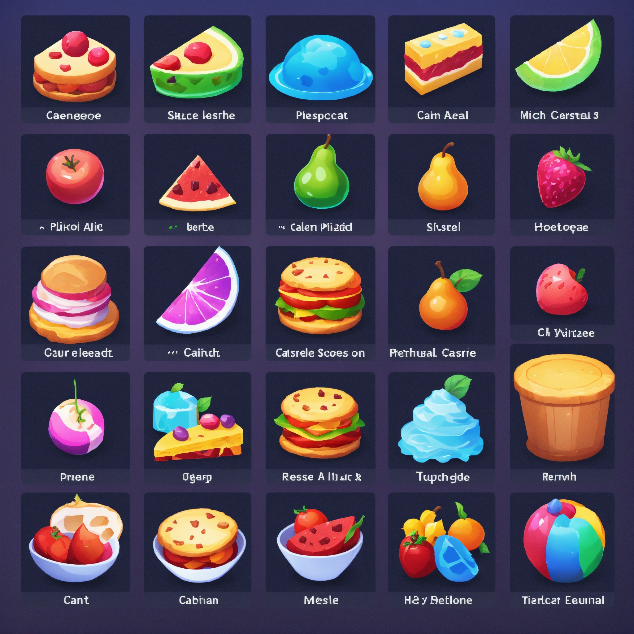 Lexica - Casual simple UI spritesheet, match 3, casual simple 9 slice ...