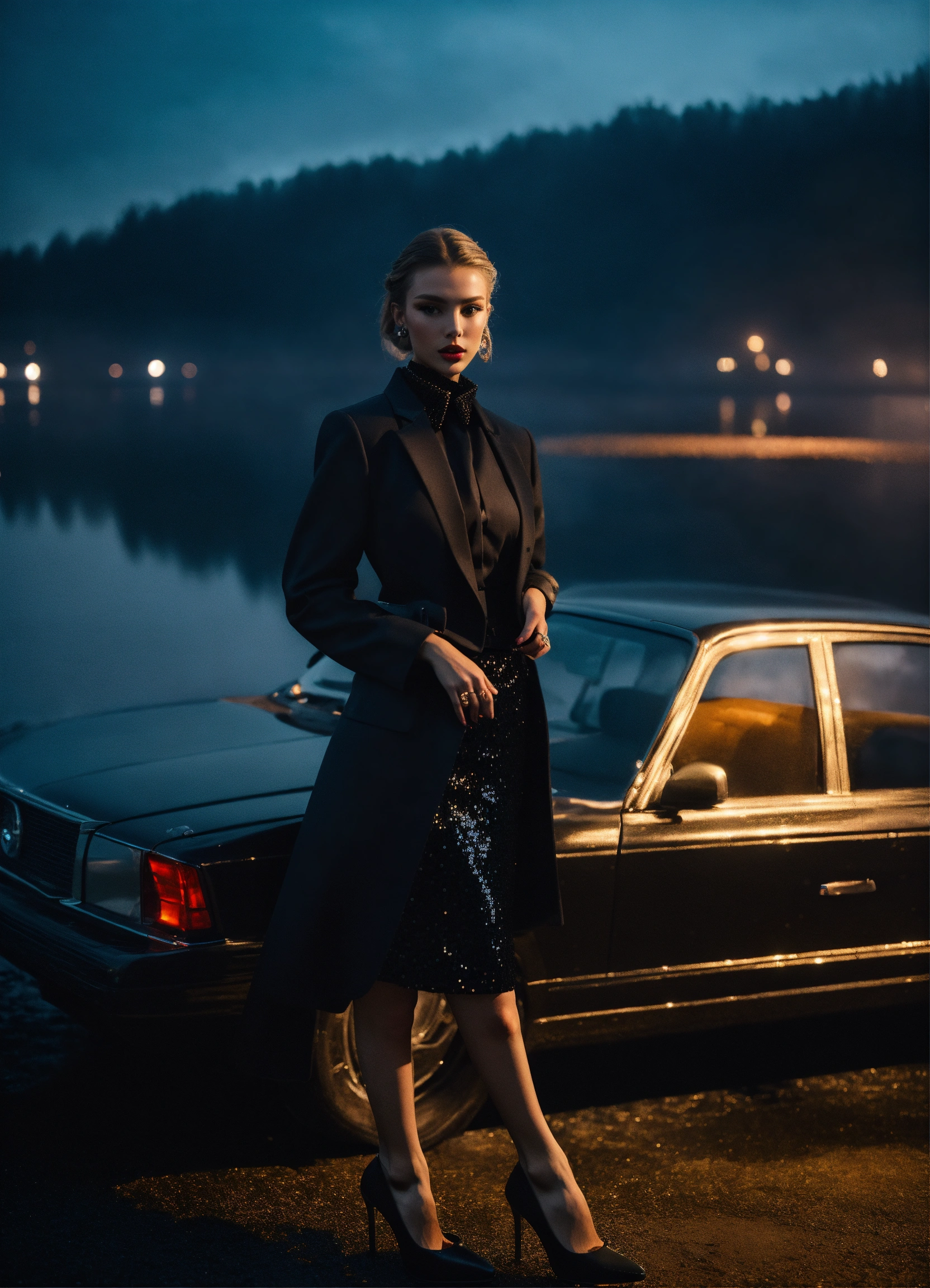 Lexica - Portrait of haute couture beautiful russian fashion model ...