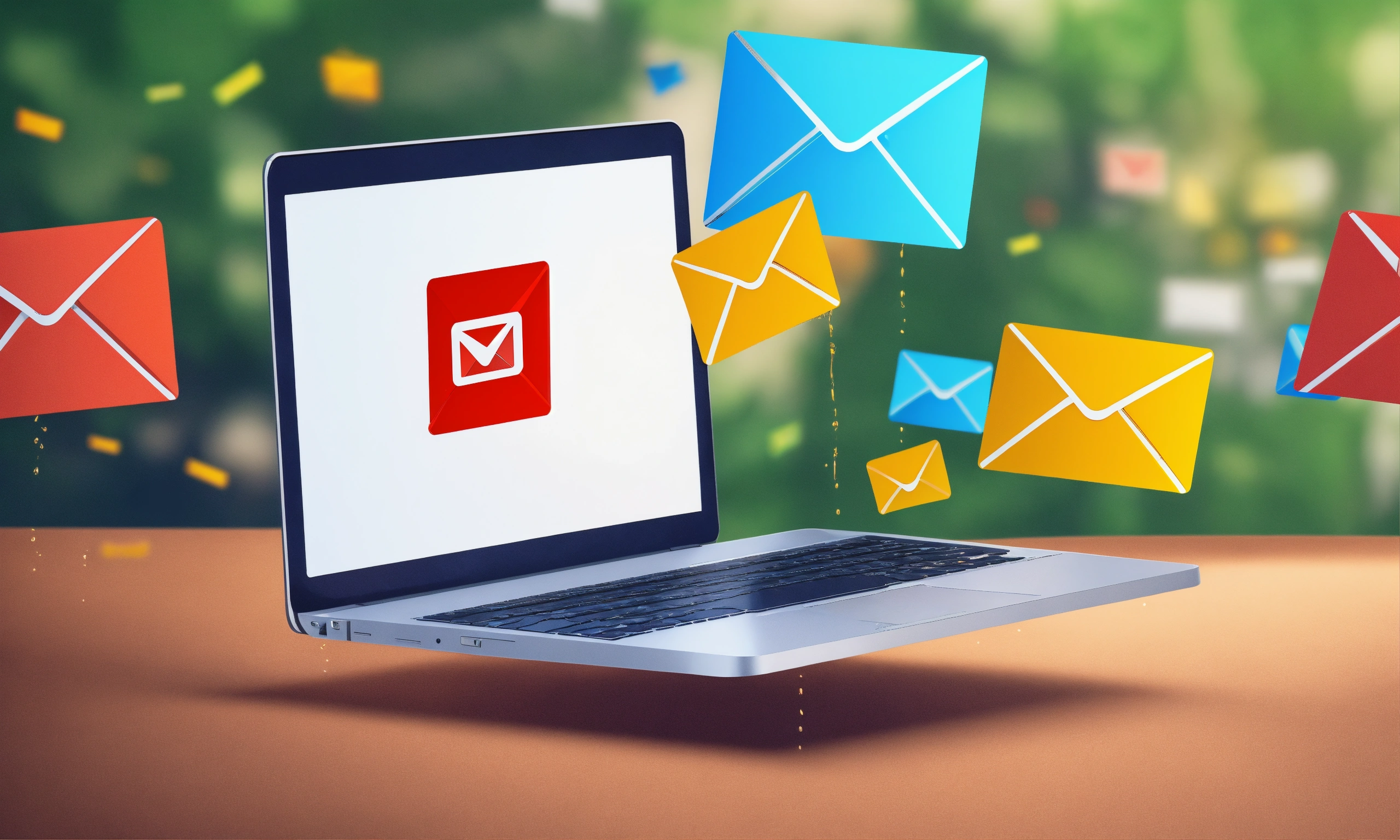 Lexica - Email address on laptop illustration