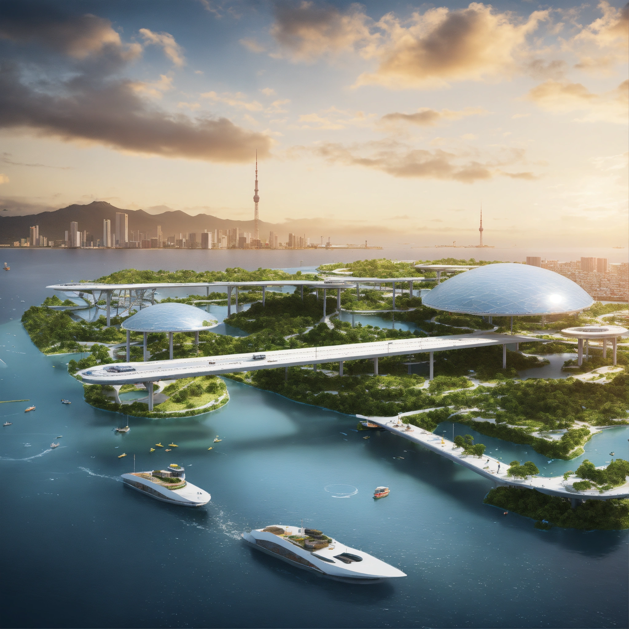 Lexica - Imagine a vision of future Tokyo in 2050 with networks of ...