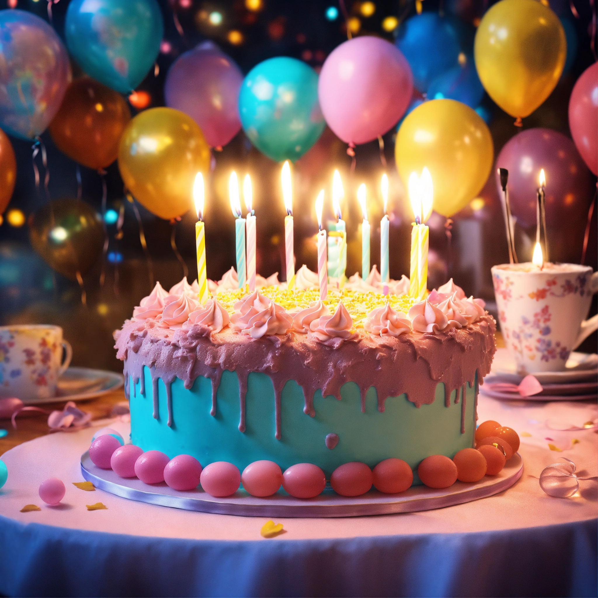 Lexica - Epic shot of a ultra detailed birthday cake with the number 10 ...