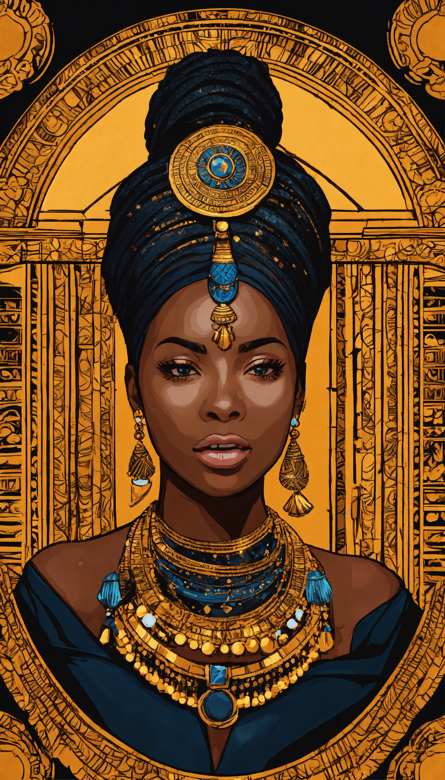 Lexica - Regal African Queen Black Woman, traditional African queen ...