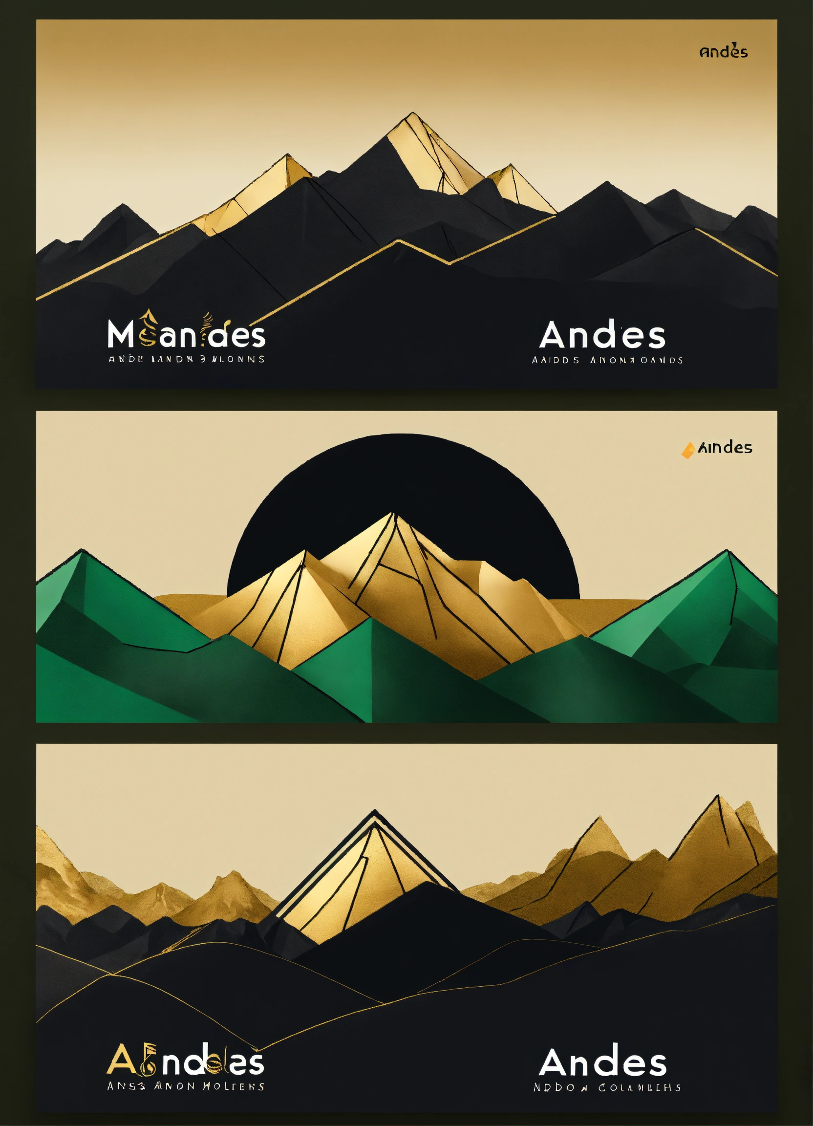 Lexica - I created the minimalist style logo for a brand called "Andes ...