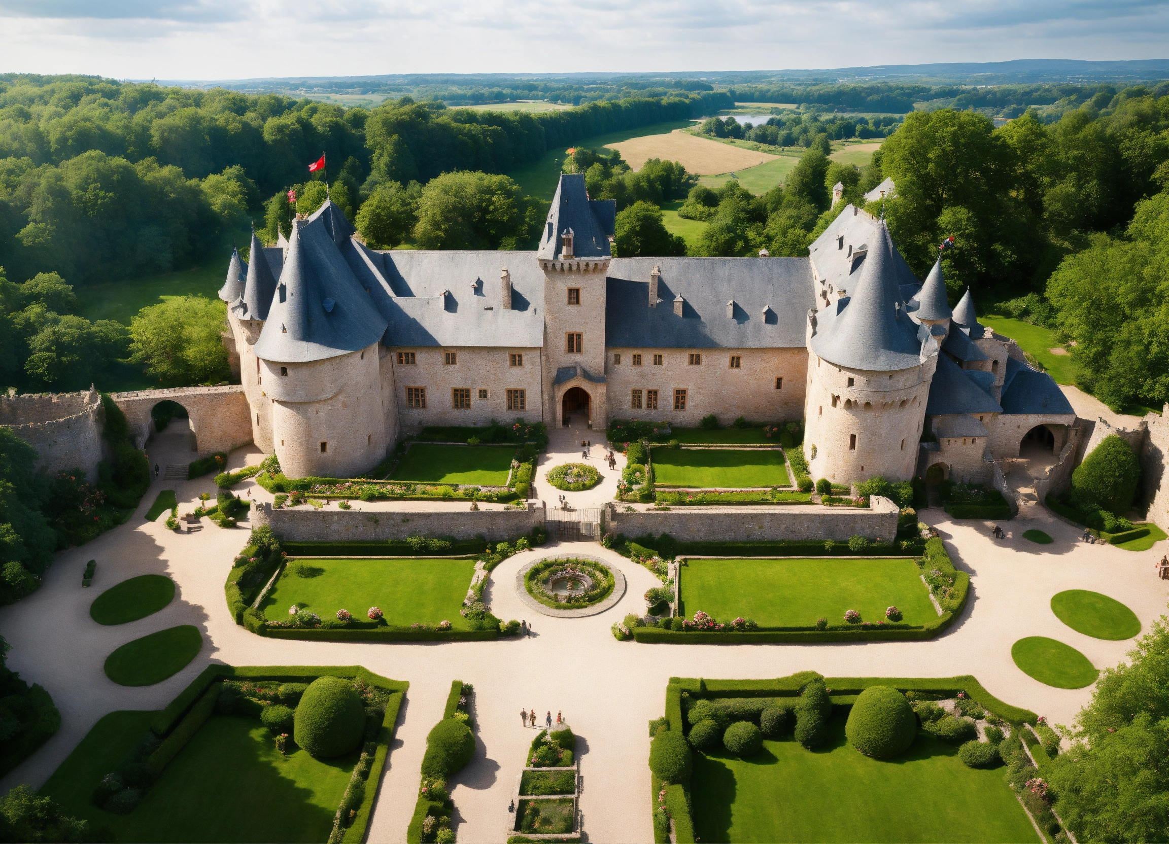 Lexica - Ultra realistic, photorealistic, bird's eye view of a small ...