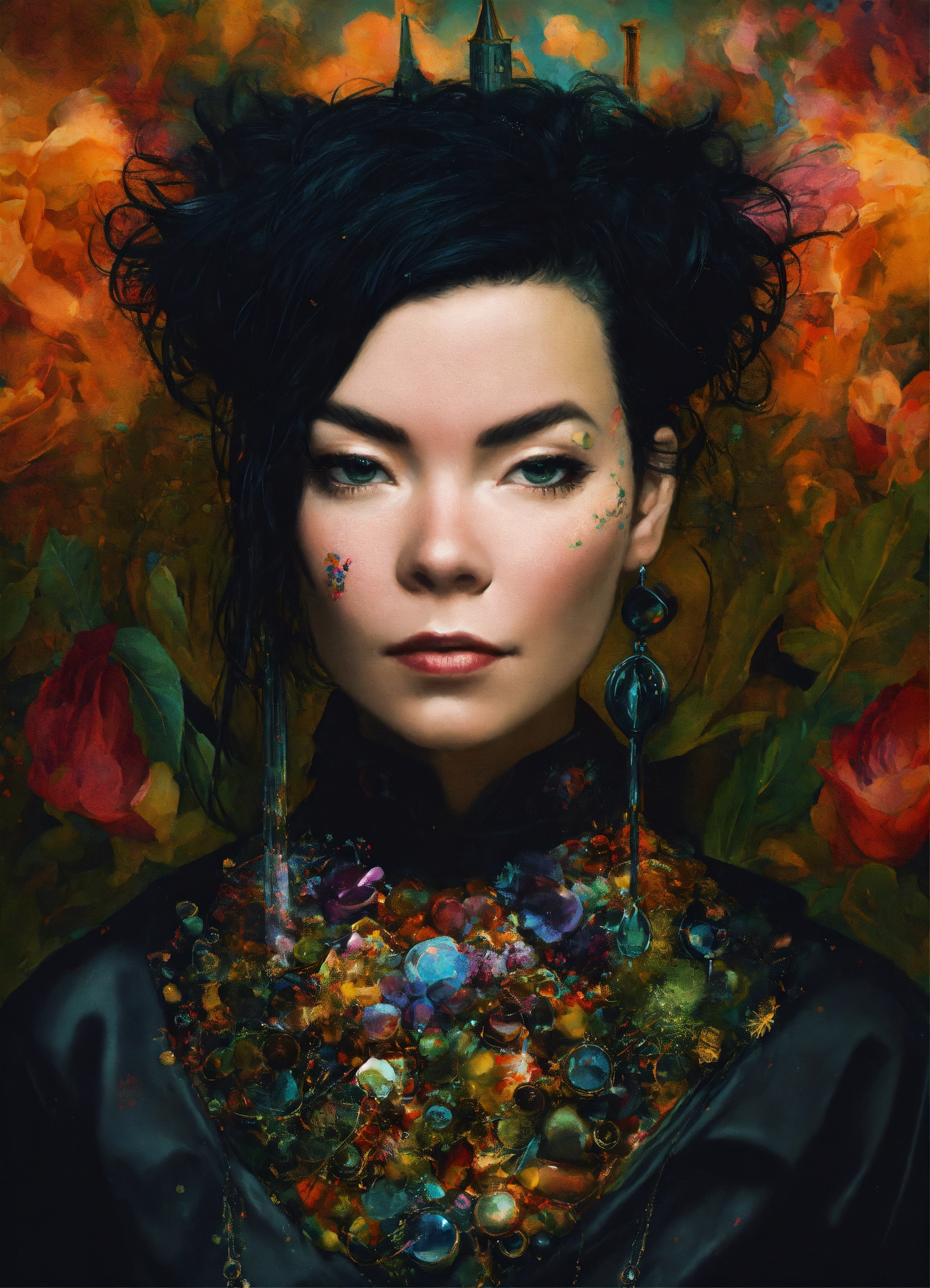 Lexica - I’m Photorealistic portrait of A gothic grunge punk Neo noir ...