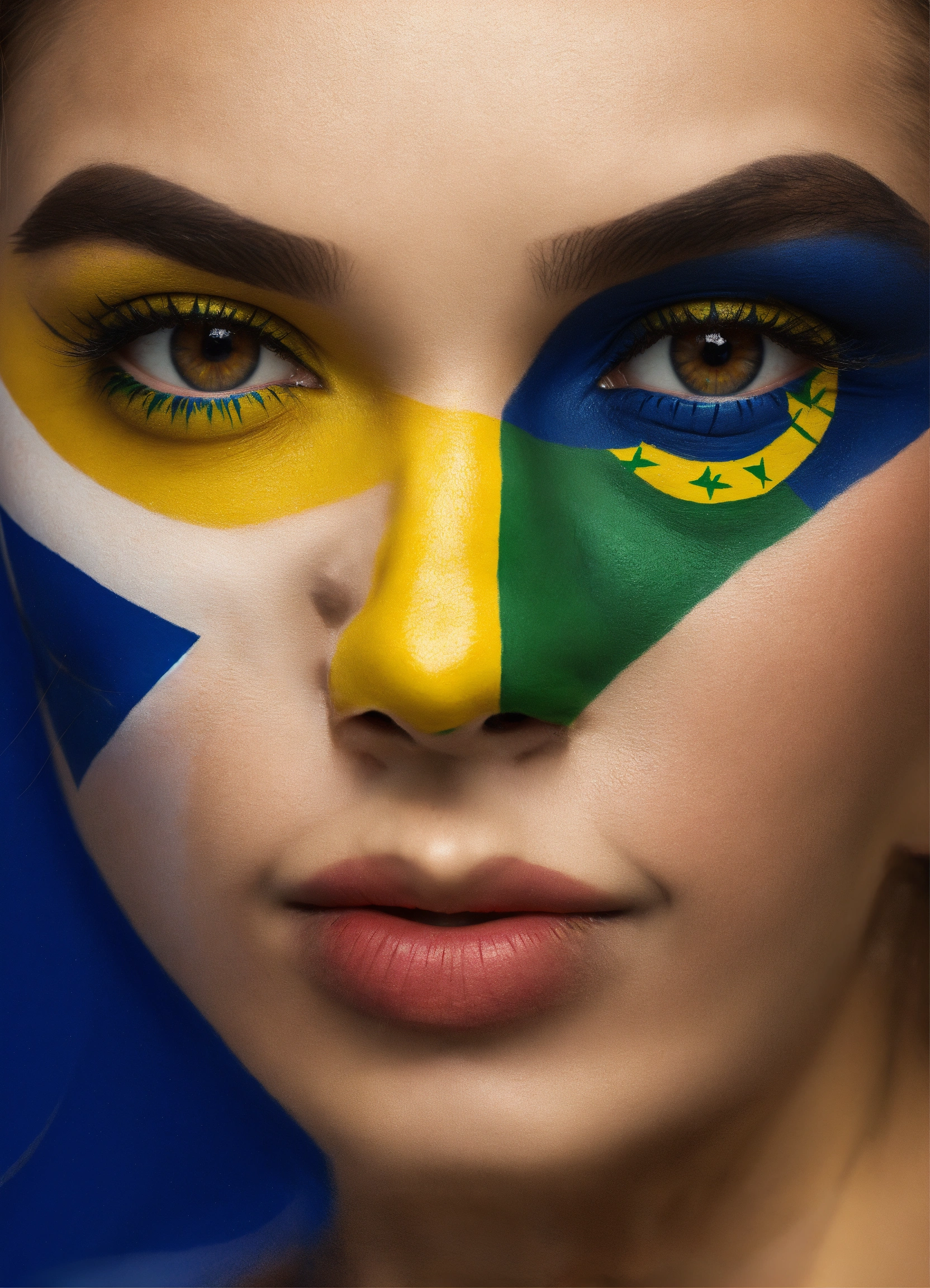 Lexica - Create an image of a beautiful girl with one eye and face ...