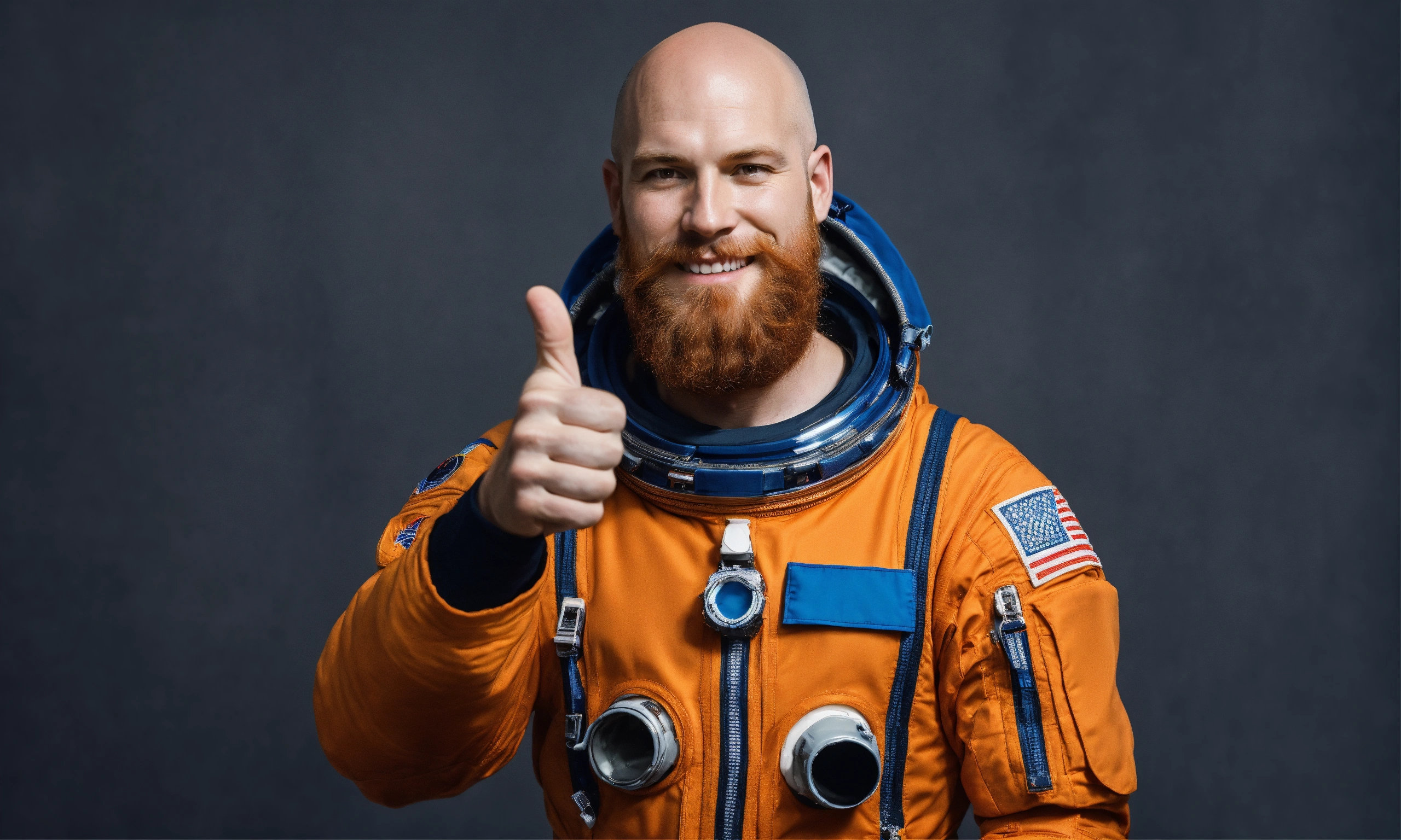 Lexica - Averege man with ginger beard and long ginger hair in ...