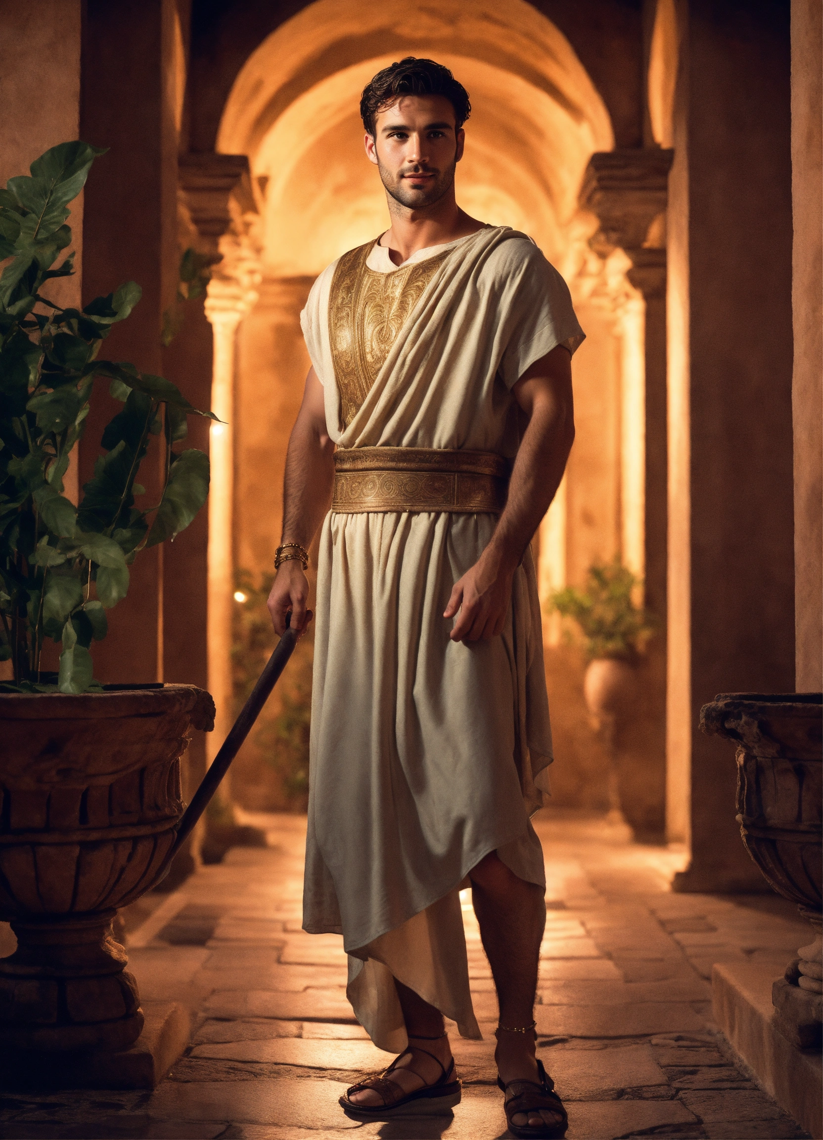 Lexica - A young rich noble athletic handsome roman brunette man ...