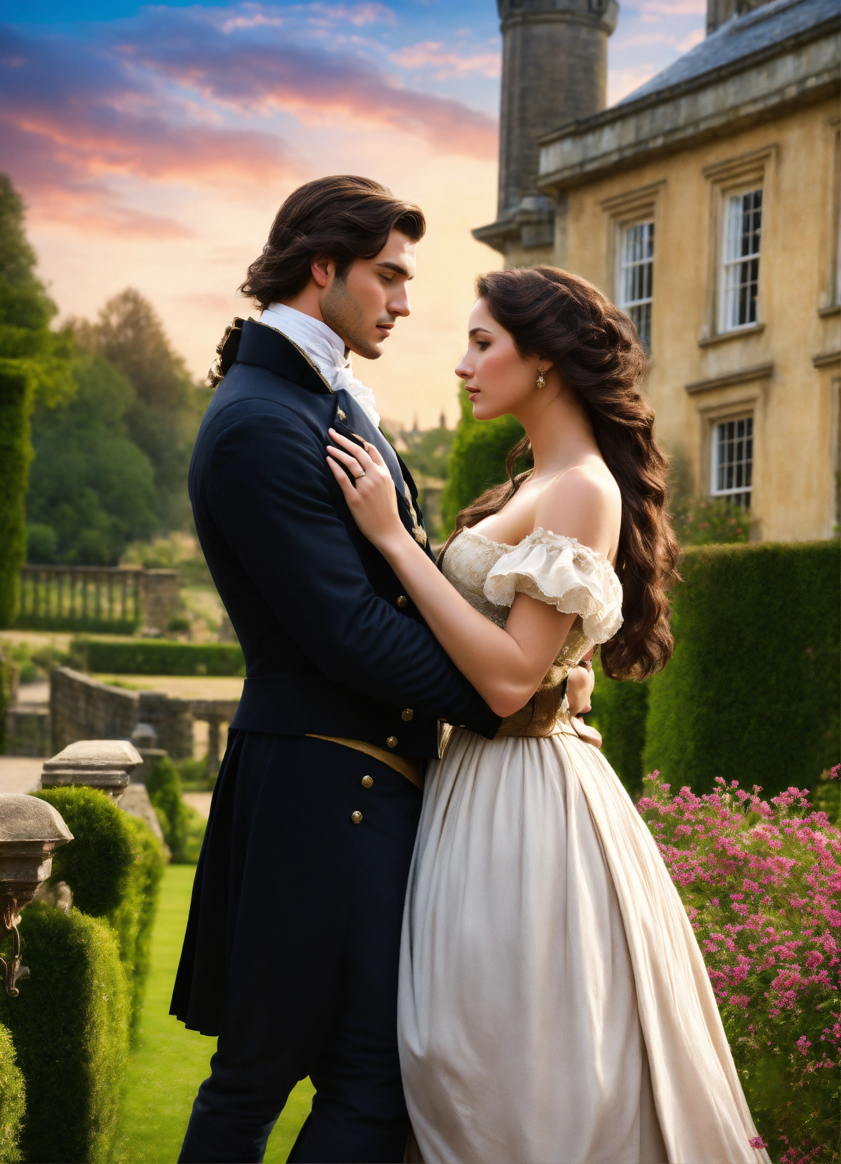 Lexica - Regency romance cover, young attractive regency woman with ...